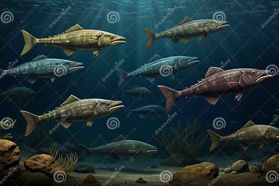 "Fierce Dunkleosteus: Apex Predator of the Devonian Era" Stock ...