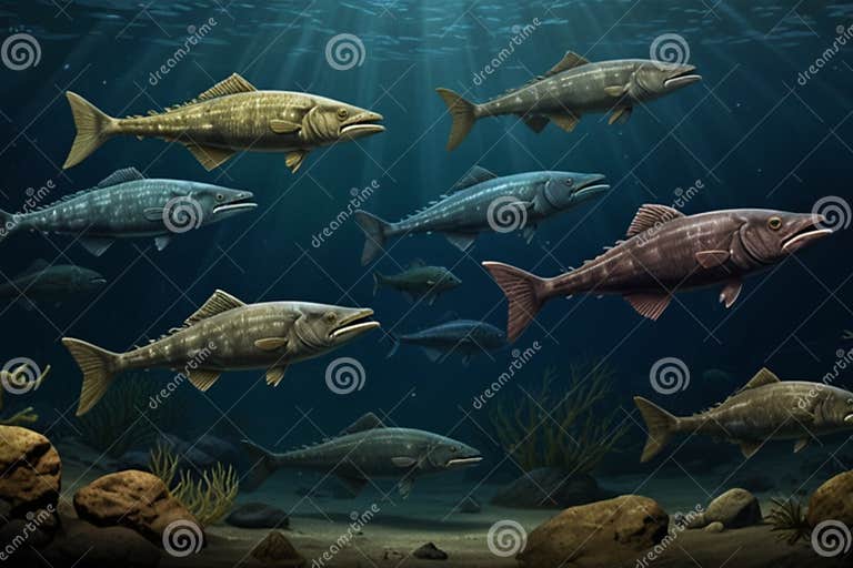 "Fierce Dunkleosteus: Apex Predator of the Devonian Era" Stock ...