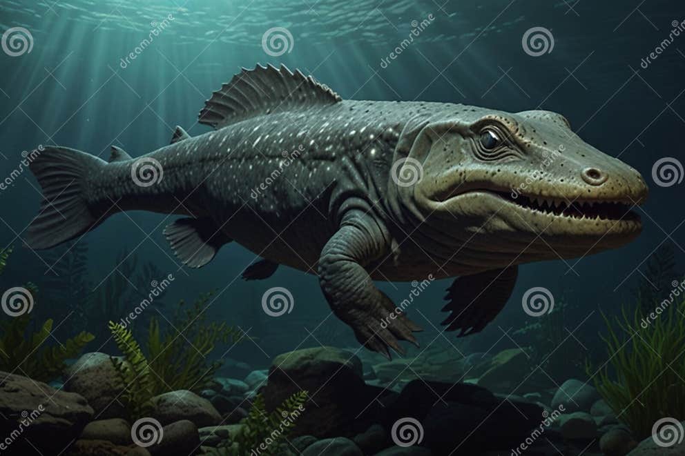 "Fierce Dunkleosteus: Apex Predator of the Devonian Era" Stock ...