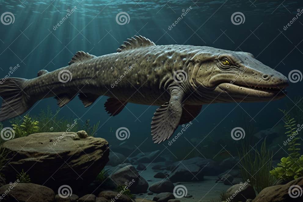 "Fierce Dunkleosteus: Apex Predator of the Devonian Era" Stock ...