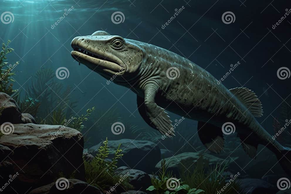 "Fierce Dunkleosteus: Apex Predator of the Devonian Era" Stock ...