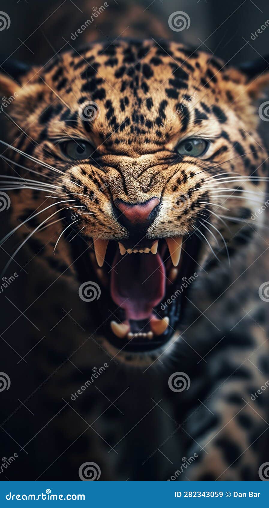 Dramatic Close-Up of an Angry Charging Leopard. Generative AI Stock ... Dramatic Close-Up of an Angry Charging Leopard. Generative AI Stock ...