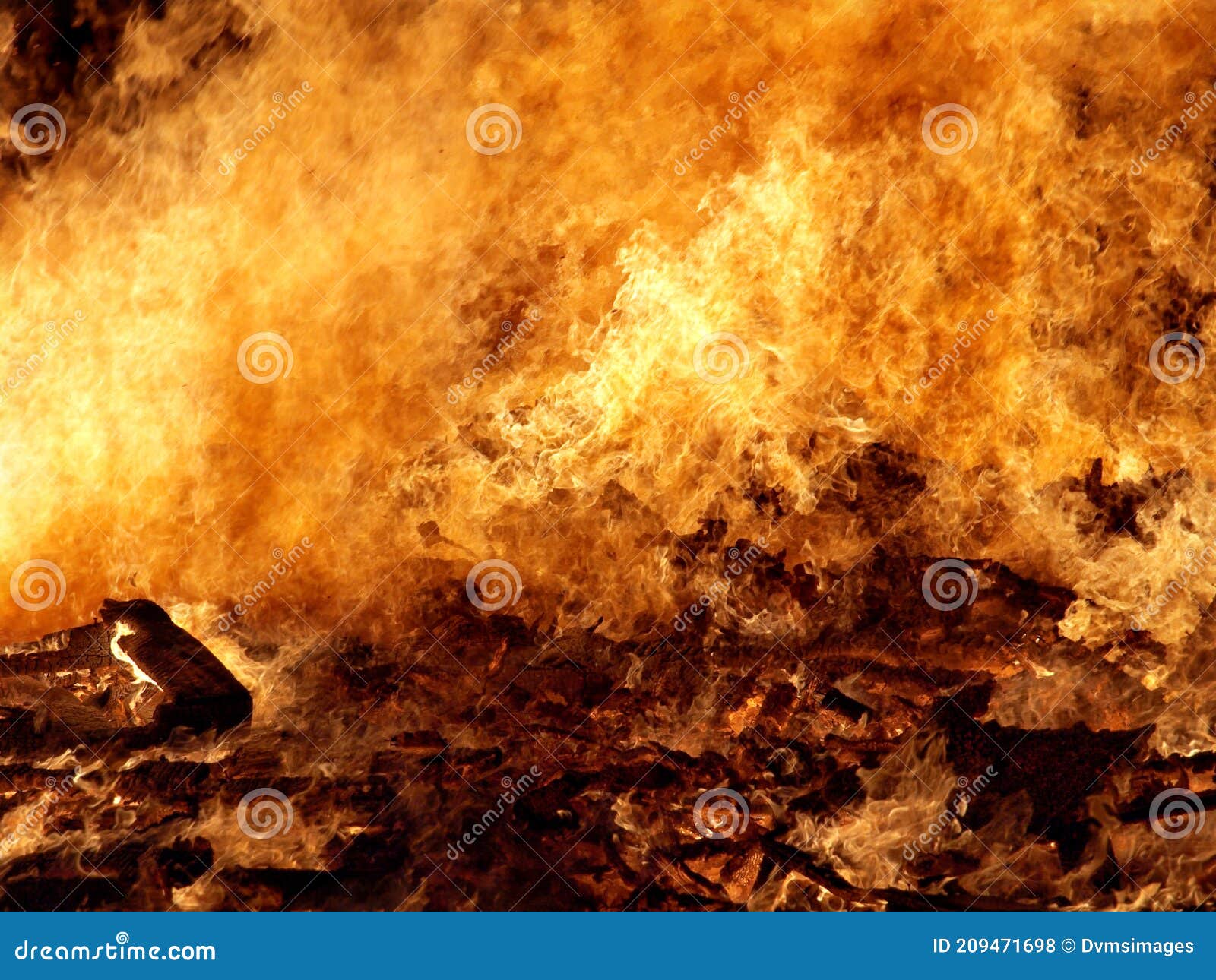 Fierce Fire Background stock photo. Image of burning - 209471698