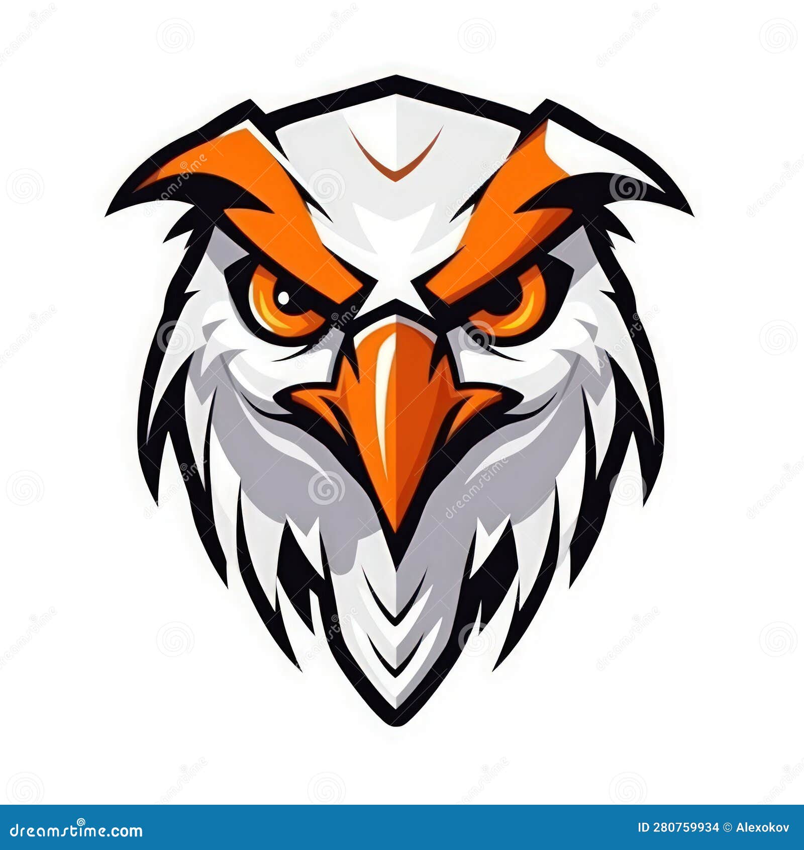 Fierce Hawk Logo for Esports . Stock Illustration - Illustration of ...