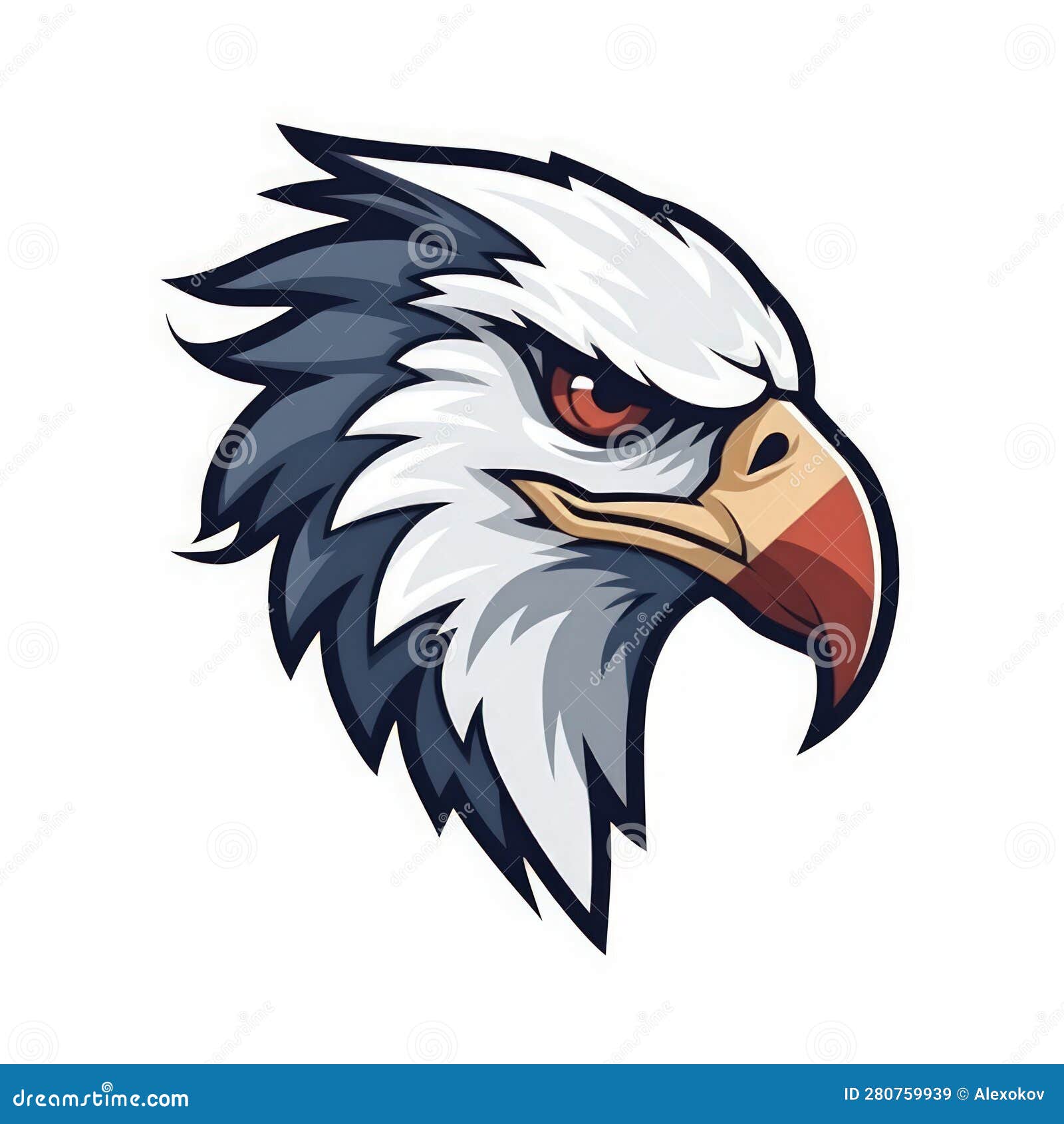 Fierce Hawk Logo for Esports . Stock Illustration - Illustration of ...