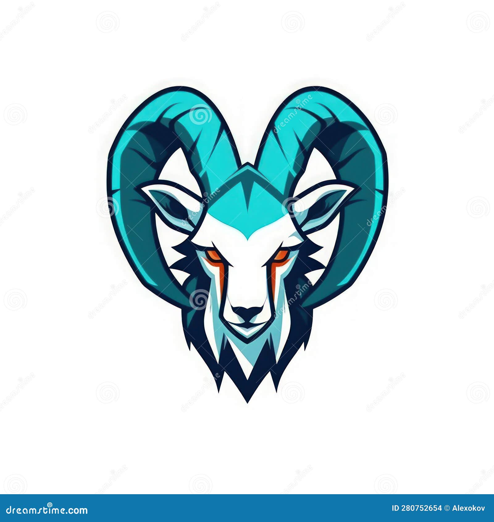 Ibex Logo Template Isolated. Brand Identity. Icon Abstract Vector ...