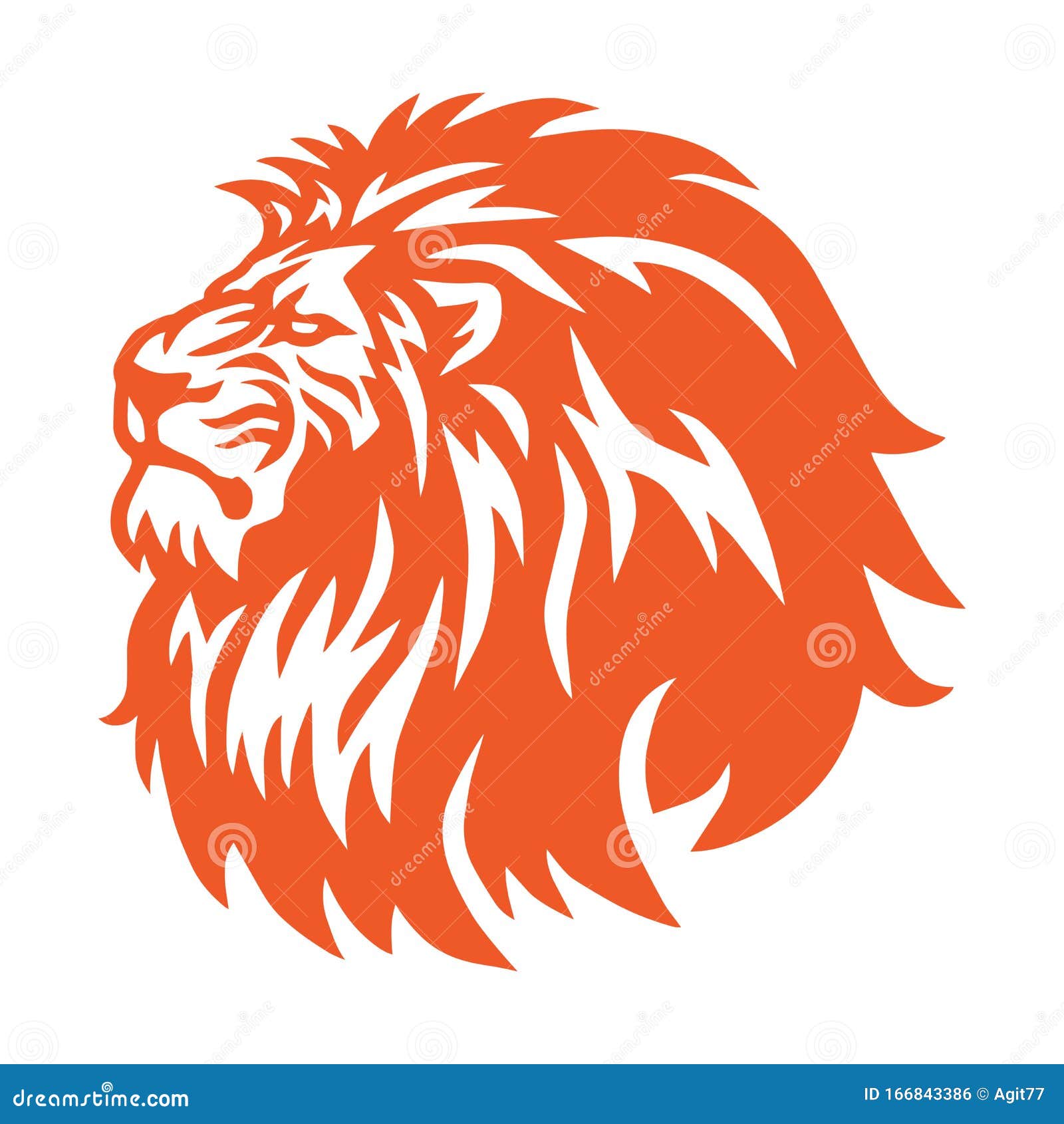 Fierce Lion Head Logo Vector Icon Design Stock Vector - Illustration of ...
