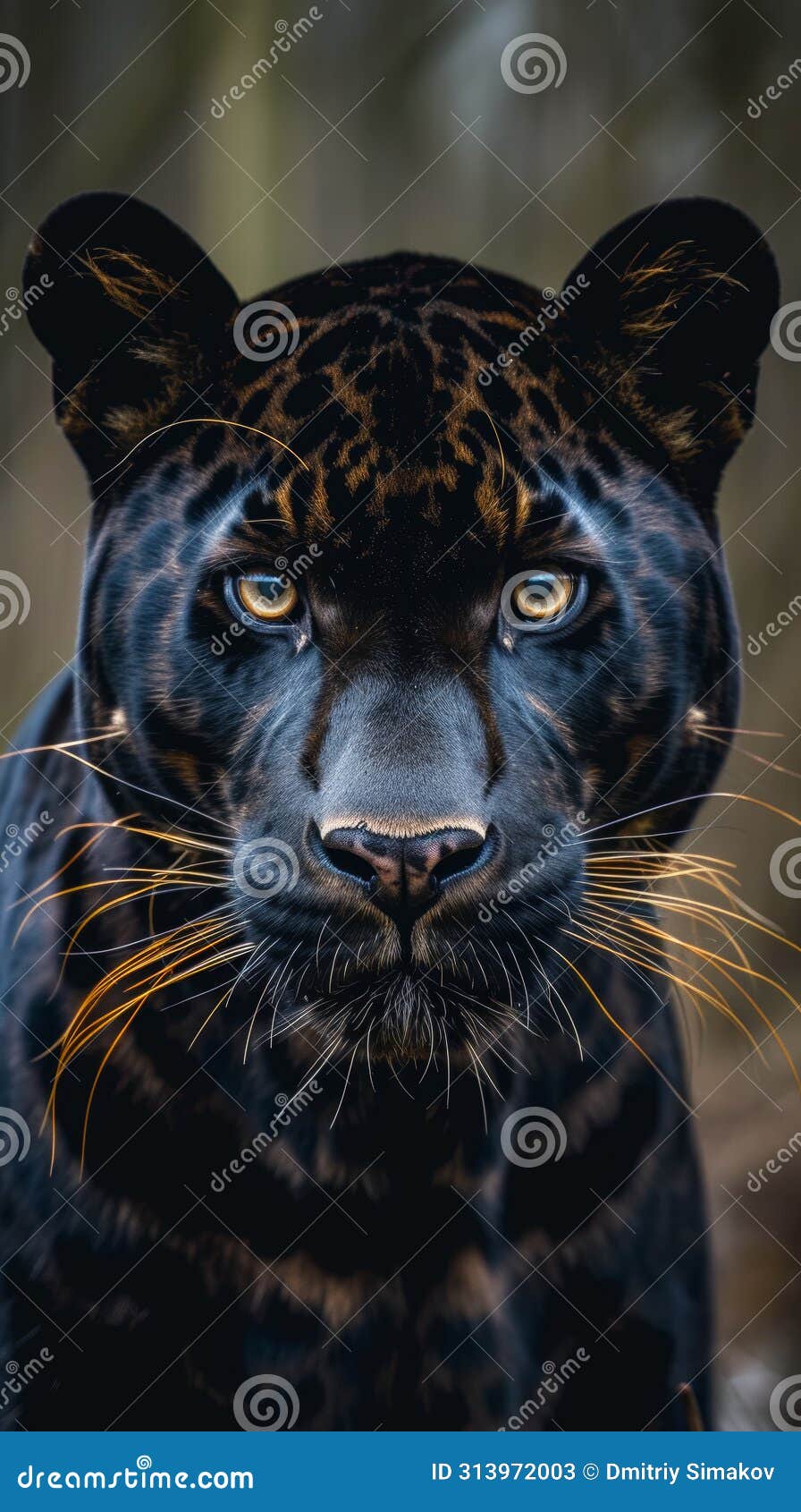 A fierce pantera staring stock image. Image of bold - 313972003