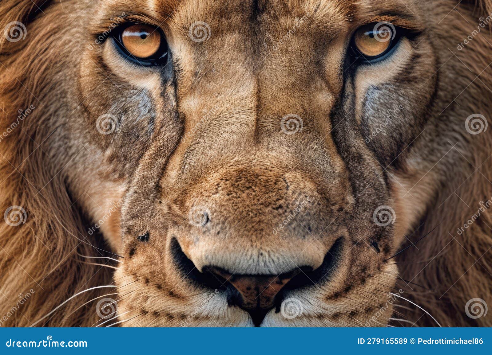 Fierce Predator Lion stock illustration. Illustration of park - 279165589