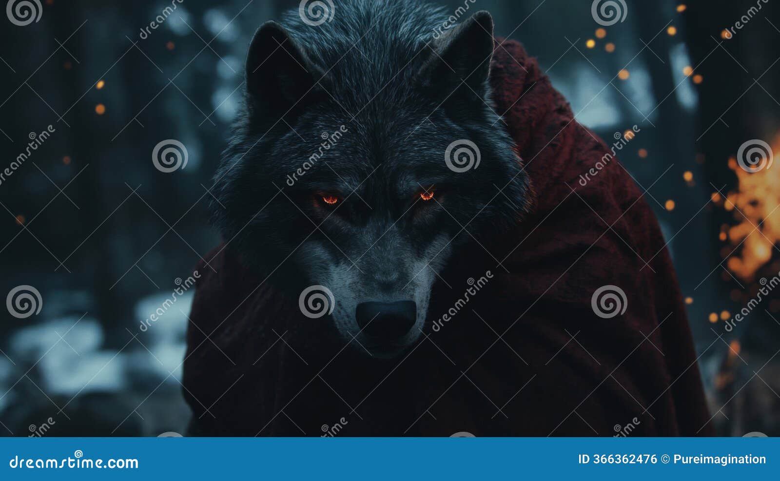 Fierce Wolf Sprints Through The Untamed Wilderness Royalty-Free Stock ...