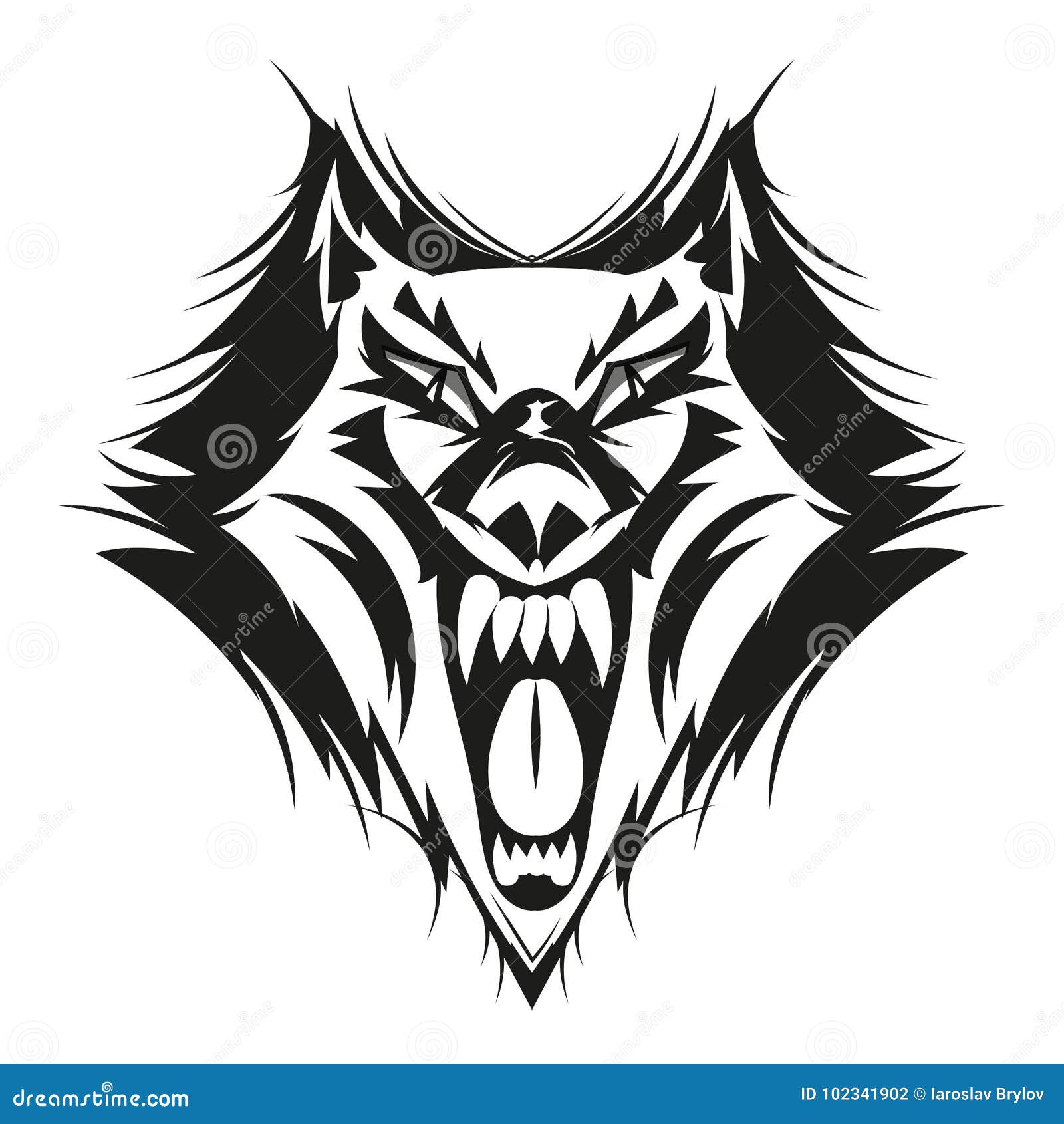 Fierce Wolf Cartoons, Illustrations & Vector Stock Images - 332 ...