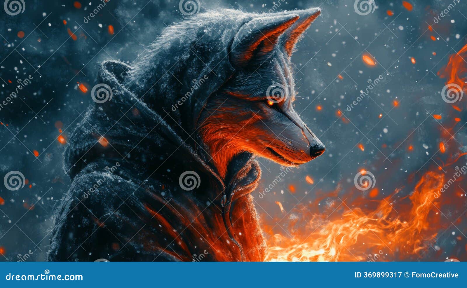 Fierce Wolf Silhouette Vector On EPS File | CartoonDealer.com #357418297
