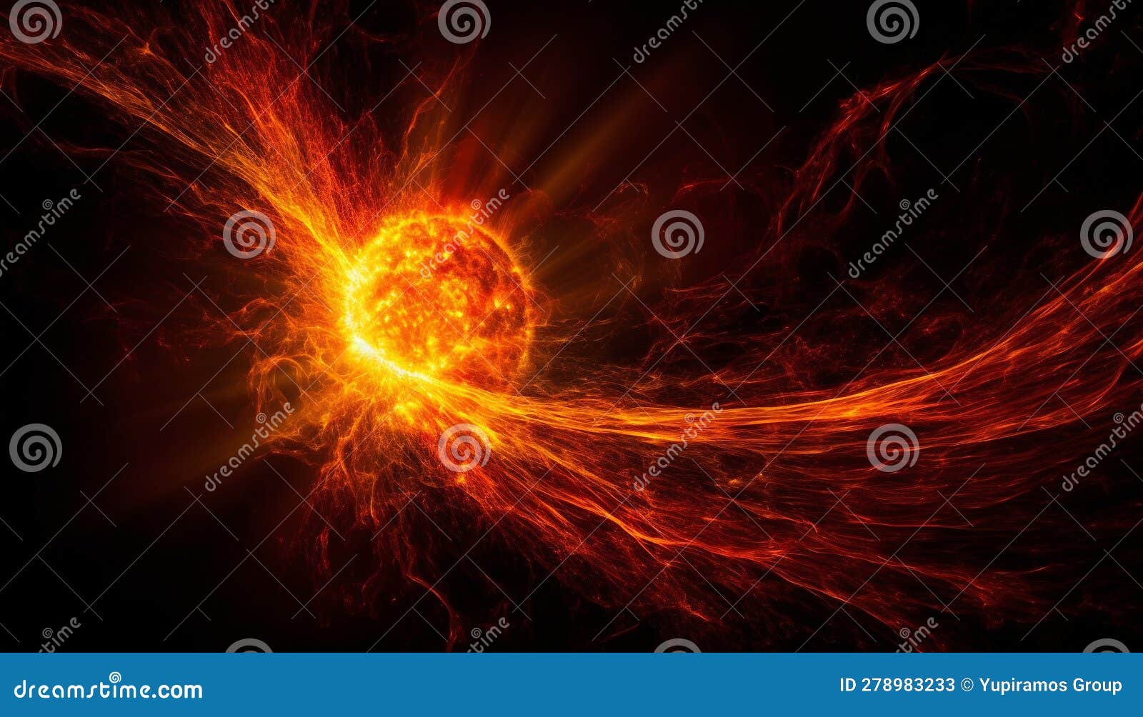 Fiery Abstract Backdrop Ignites Futuristic Galaxy with Multi Colored ...