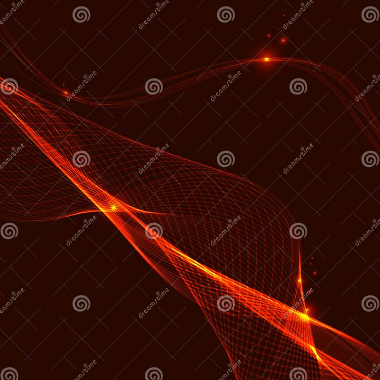 Fiery Abstract Background with Grid Stock Vector - Illustration of ...