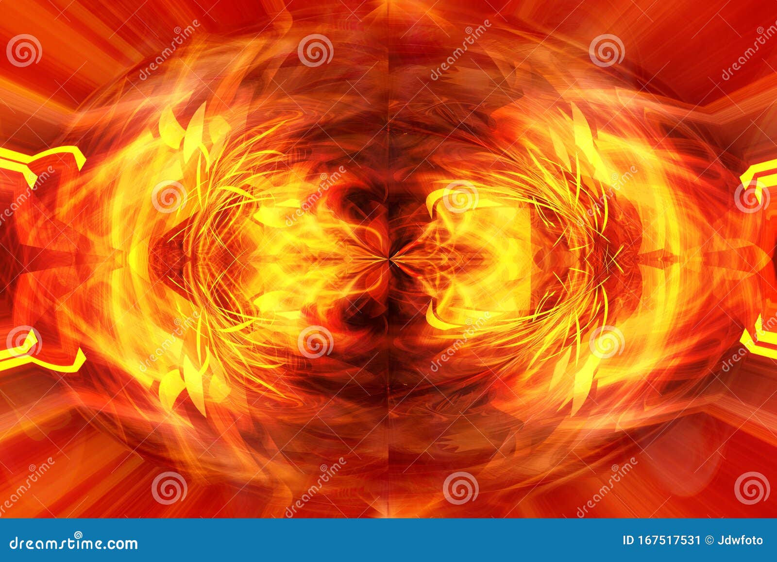 Fiery Abstract Background stock illustration. Illustration of fiction ...