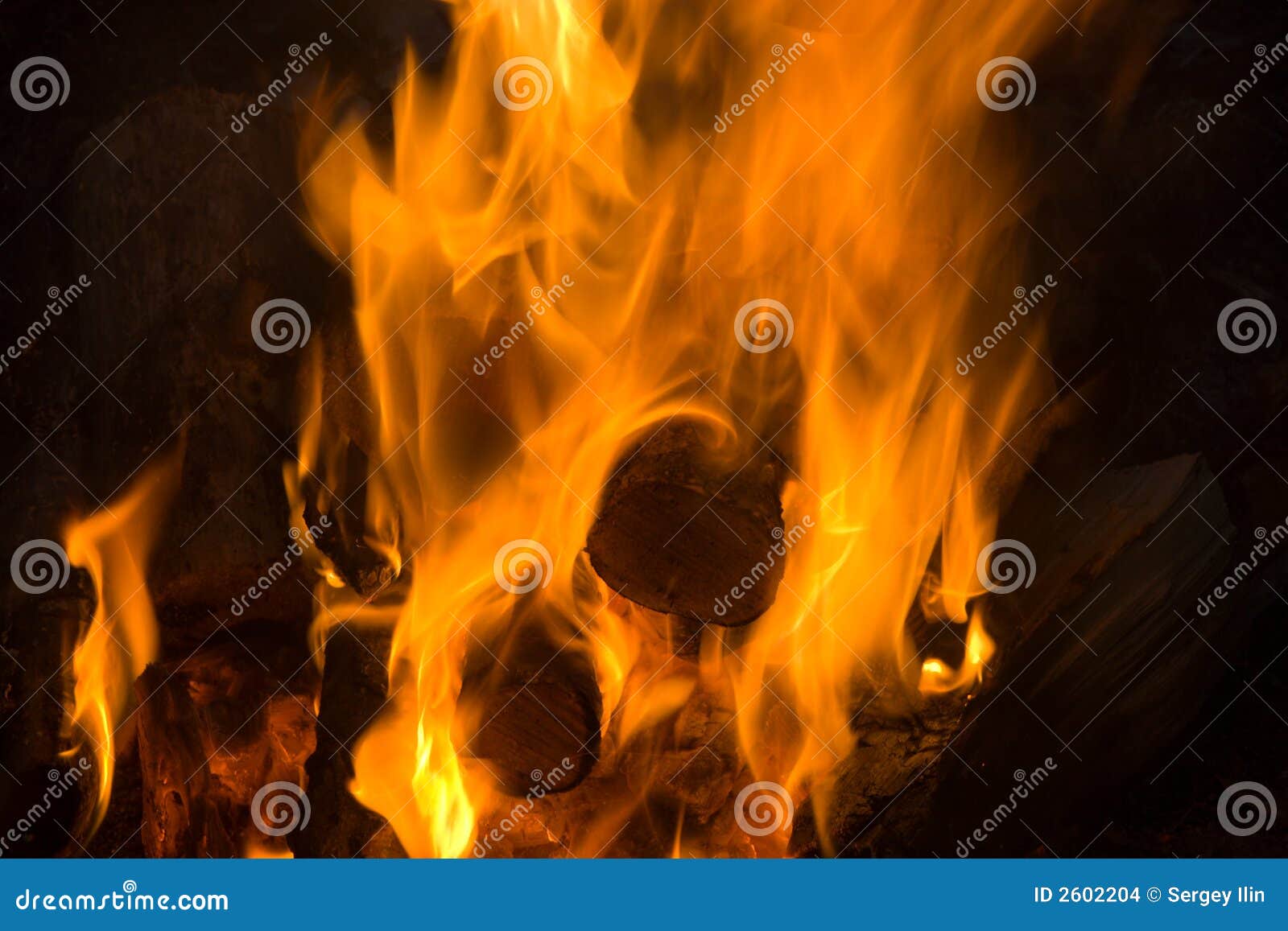 Fiery abstraction. stock photo. Image of black, firewood - 2602204