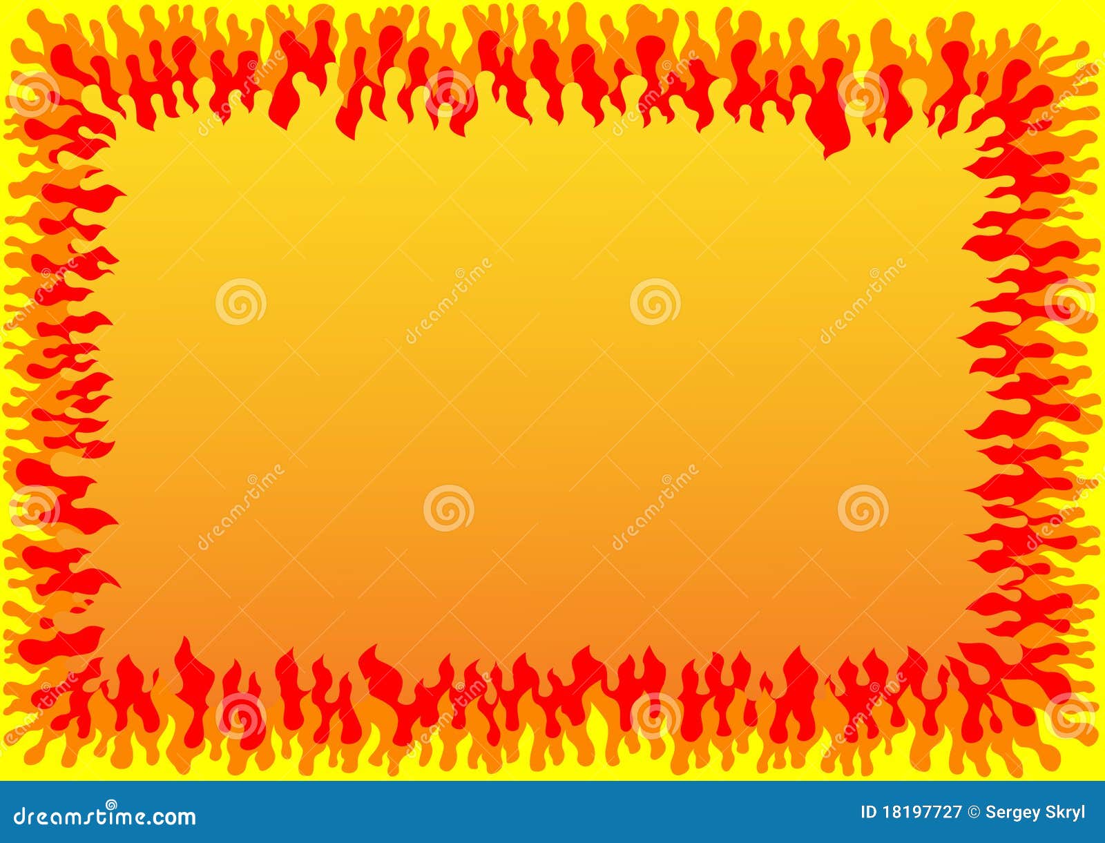 Fiery background stock vector. Illustration of yellow - 18197727