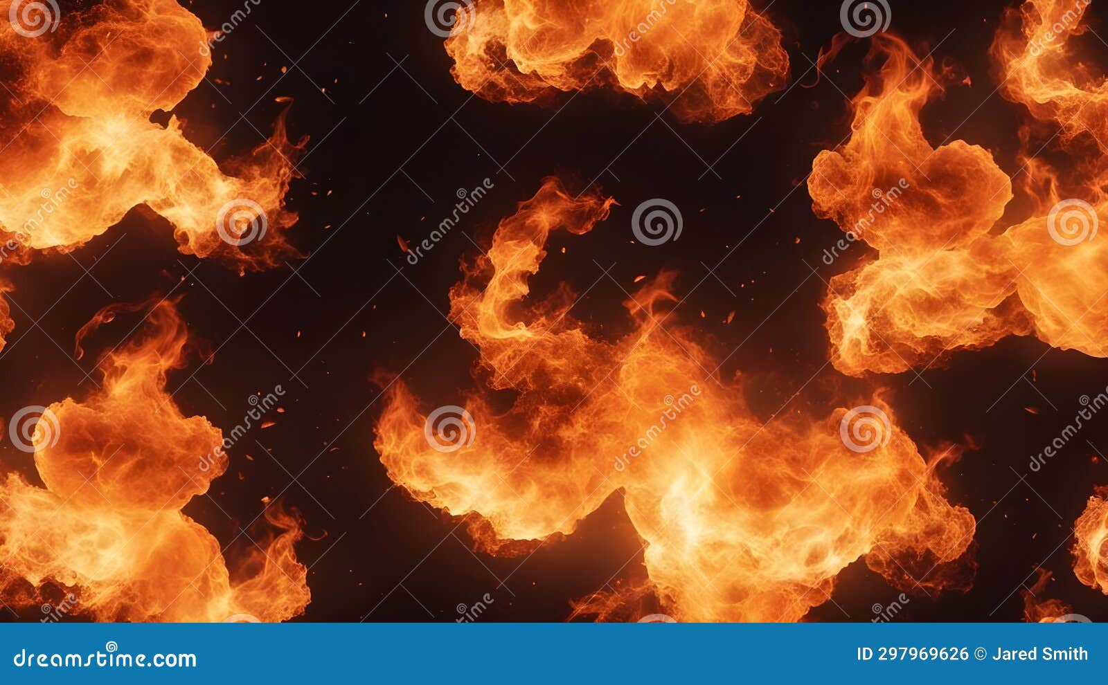 A Fiery Background with a Black and Orange Color Scheme and a Realistic ...