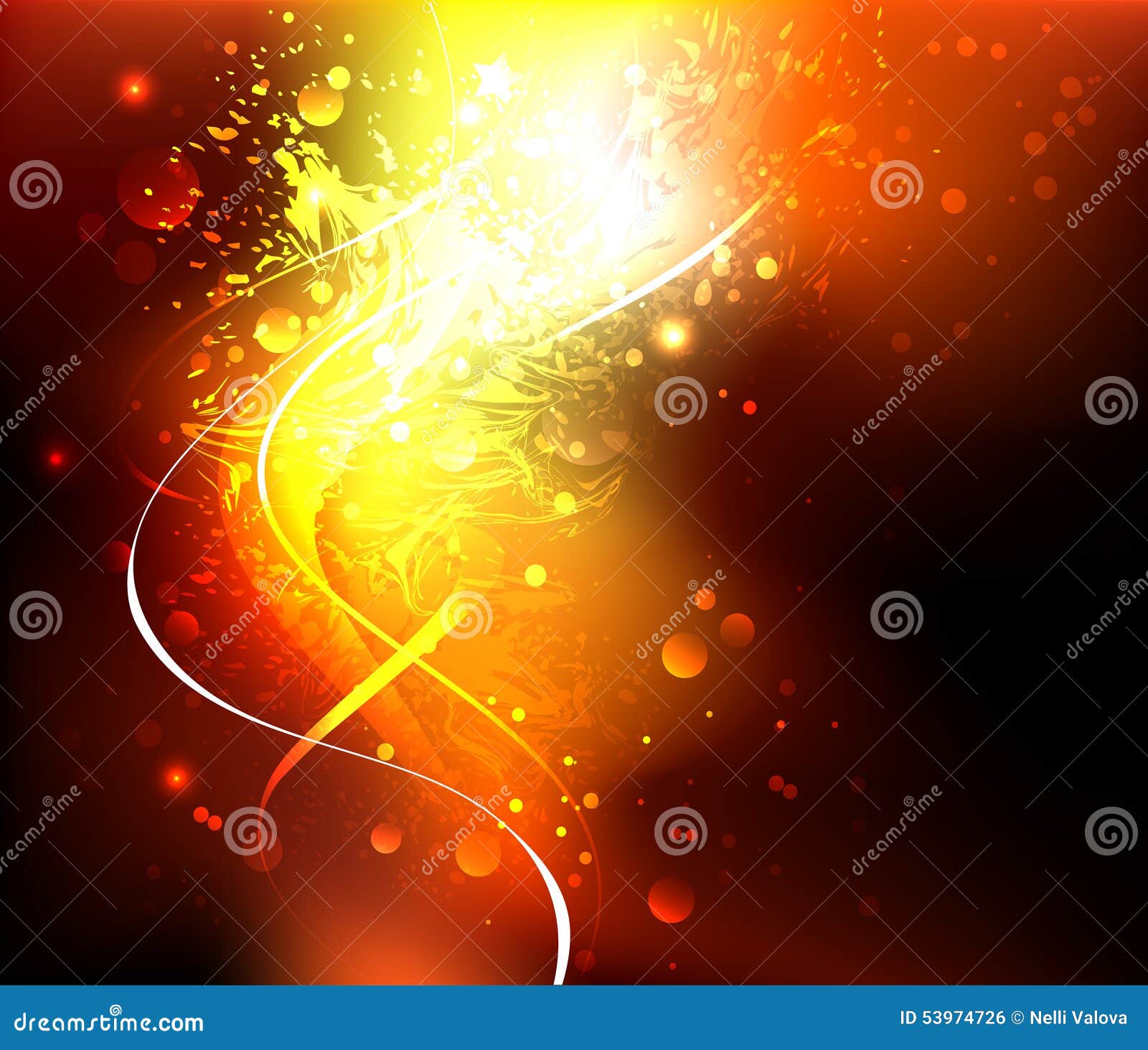 Fiery background stock vector. Illustration of bright - 53974726