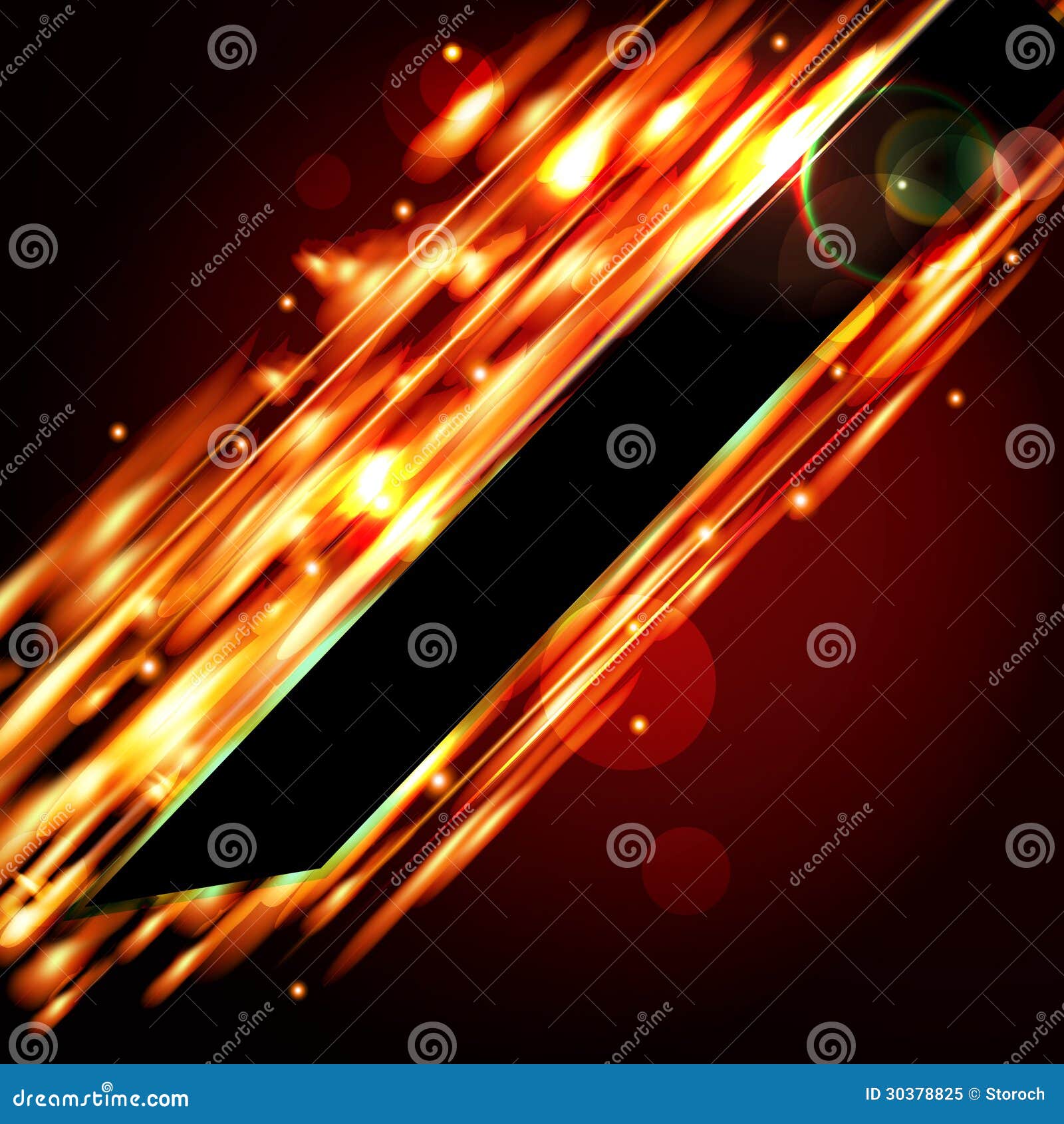 Fiery Background with Free Space for Your Text. Stock Vector ...