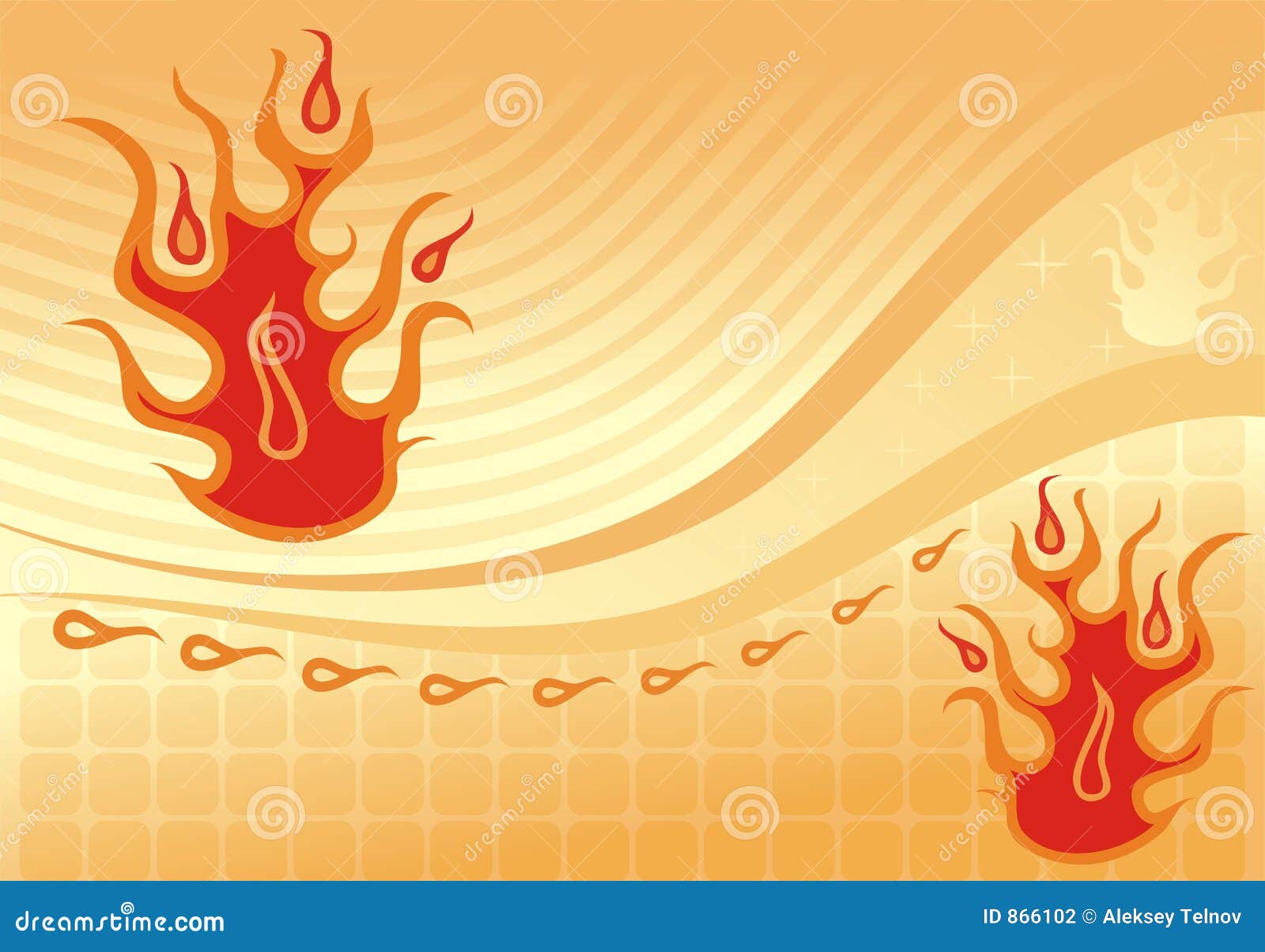 Fiery background, vector stock vector. Illustration of liane - 866102