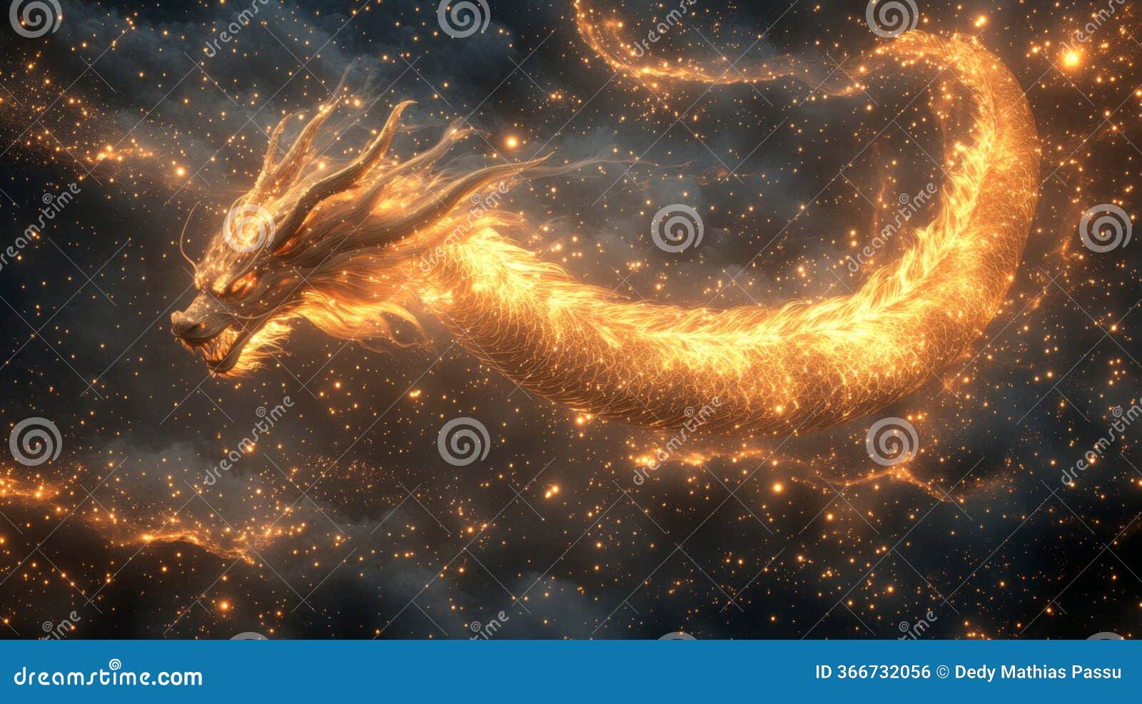 Celestial Dragon Winding Its Way Through Traditional Chinese ...