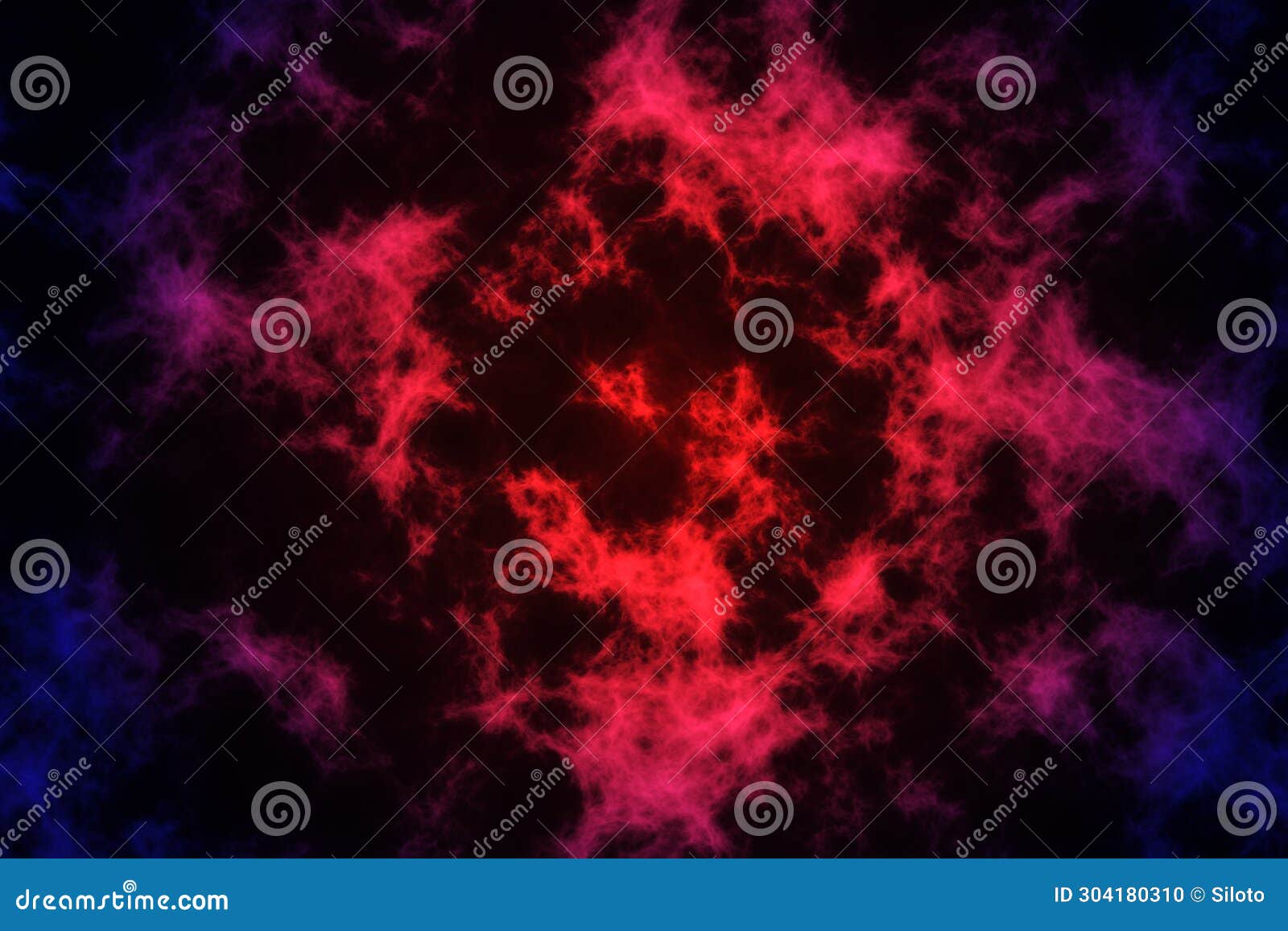 Fiery Clouds, Glowing Mass of Blazing Matter Stock Illustration ...