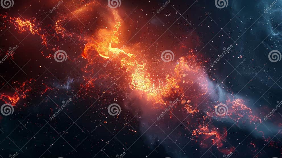 A Fiery Collision of Invisible Particles As they Exchange Force in the ...