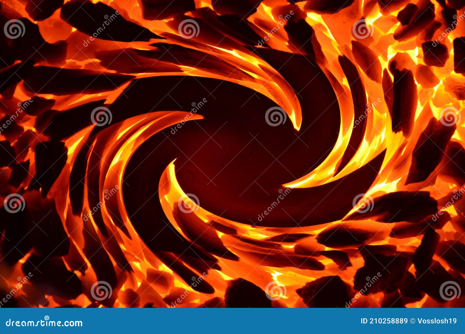 A Fiery Color Abstract Graphic Resource. Stock Image - Image of flame ...