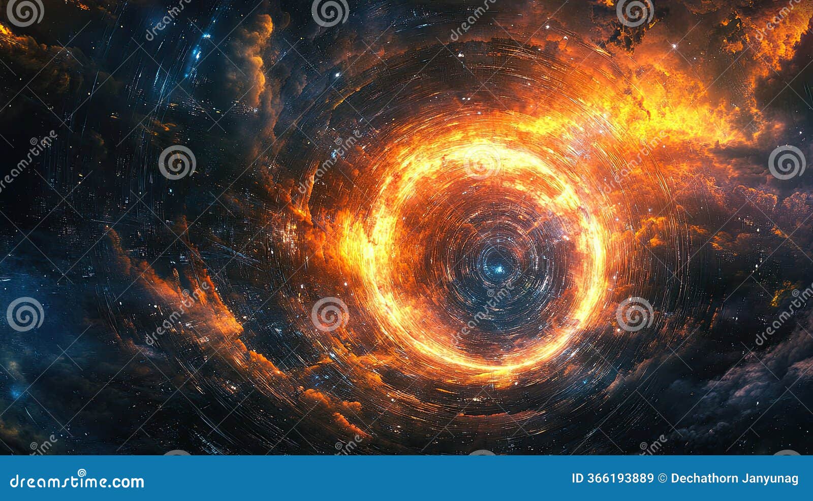 Fiery Cosmic Explosion: Dramatic Cloudscape Of Galactic Fire And Smoke ...