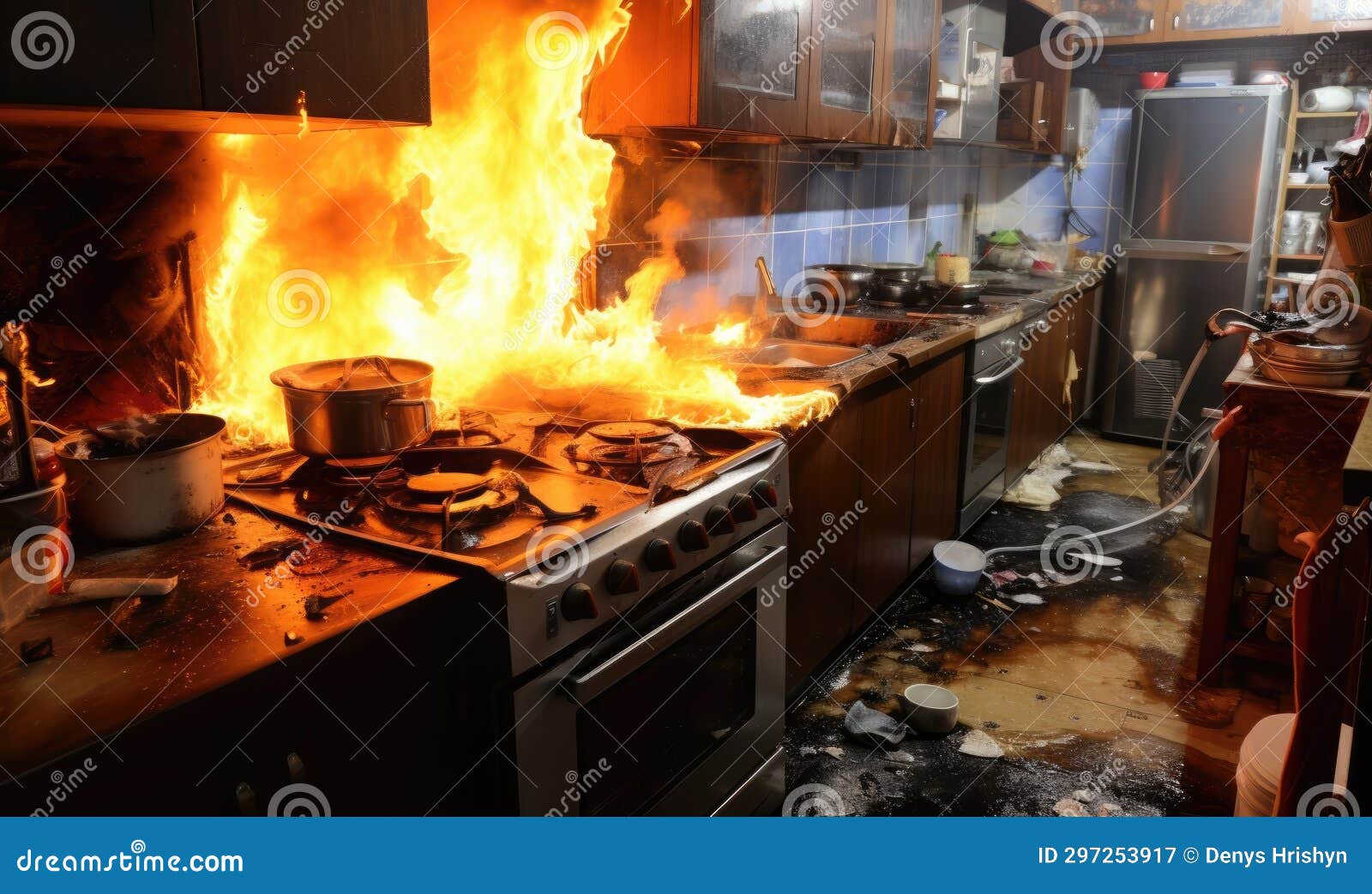 A Fiery Culinary Haven Igniting Passion and Creativity Stock ...