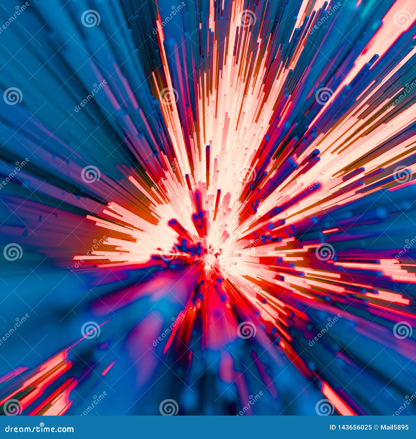 Fiery Data Technology Explosion or Blast Concept Stock Illustration ...