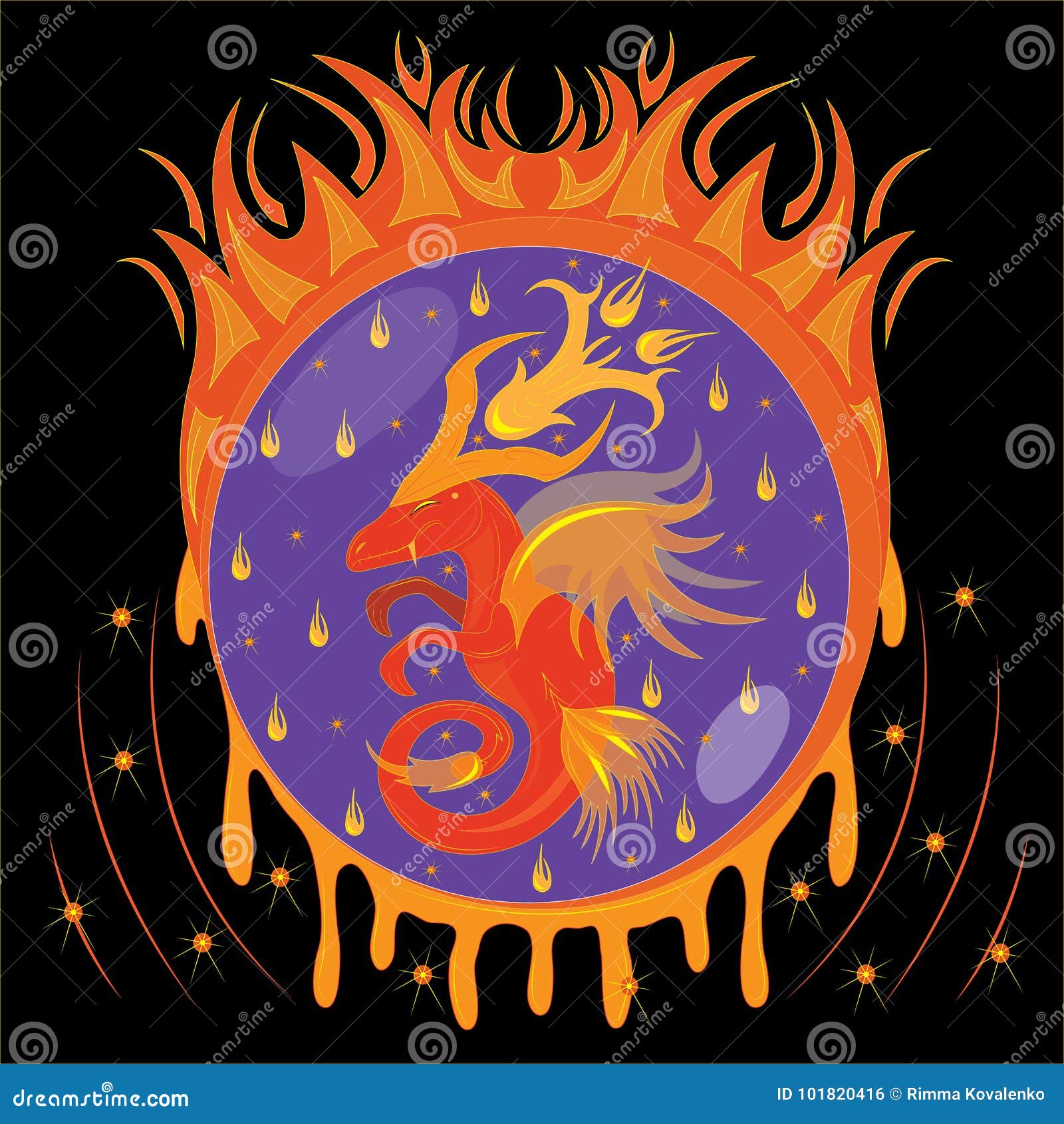 Fiery Dragon Boss: A Caricature-like 2d Game Art In Snes Jrpg Style ...