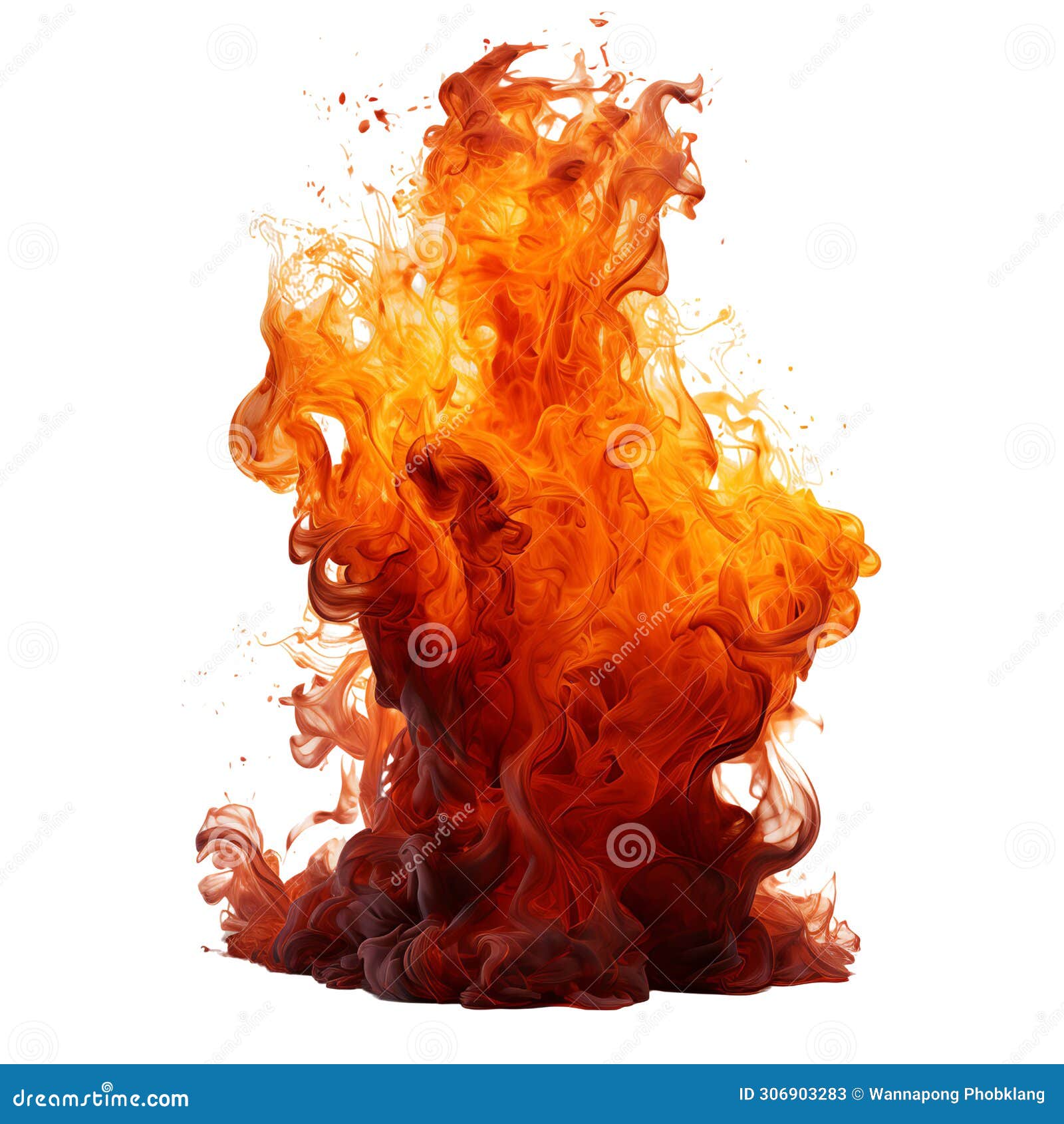 Fiery Element a Mesmerizing Blaze Illuminating the Night Wildfire ...