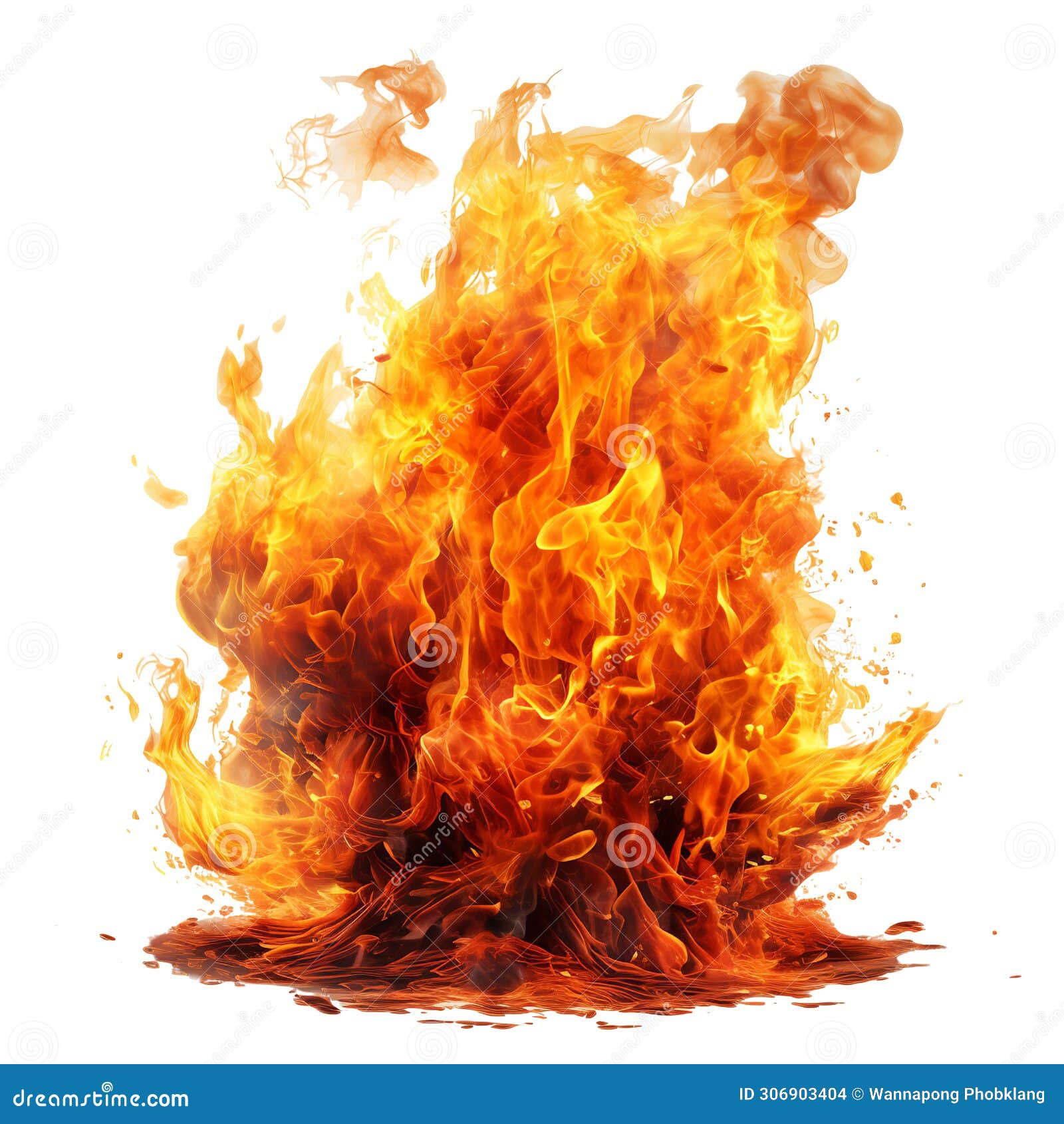 Fiery Element a Mesmerizing Blaze Illuminating the Night Wildfire ...