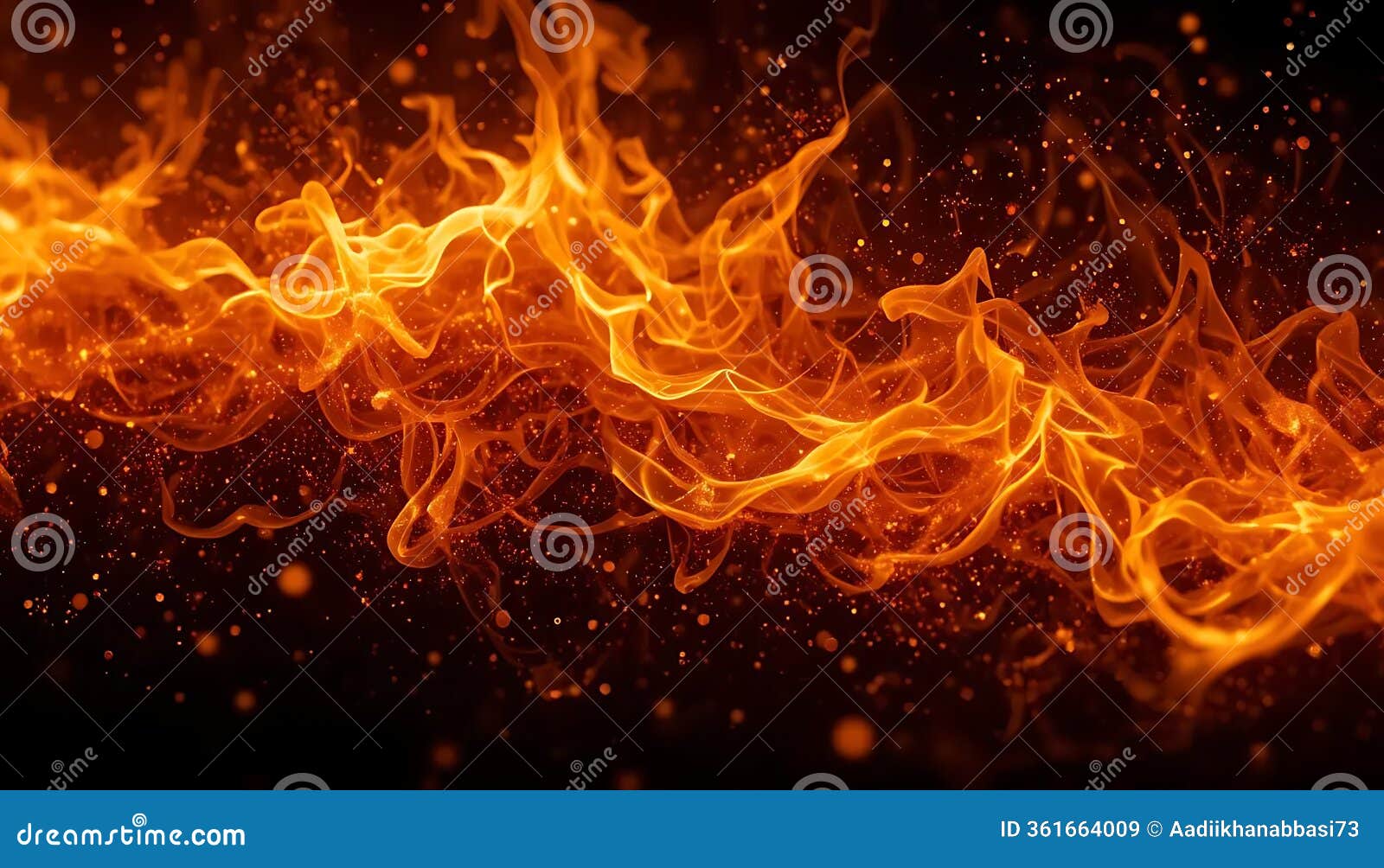 Fiery Embers & Flames: Burning Texture, Isolated Black Background ...