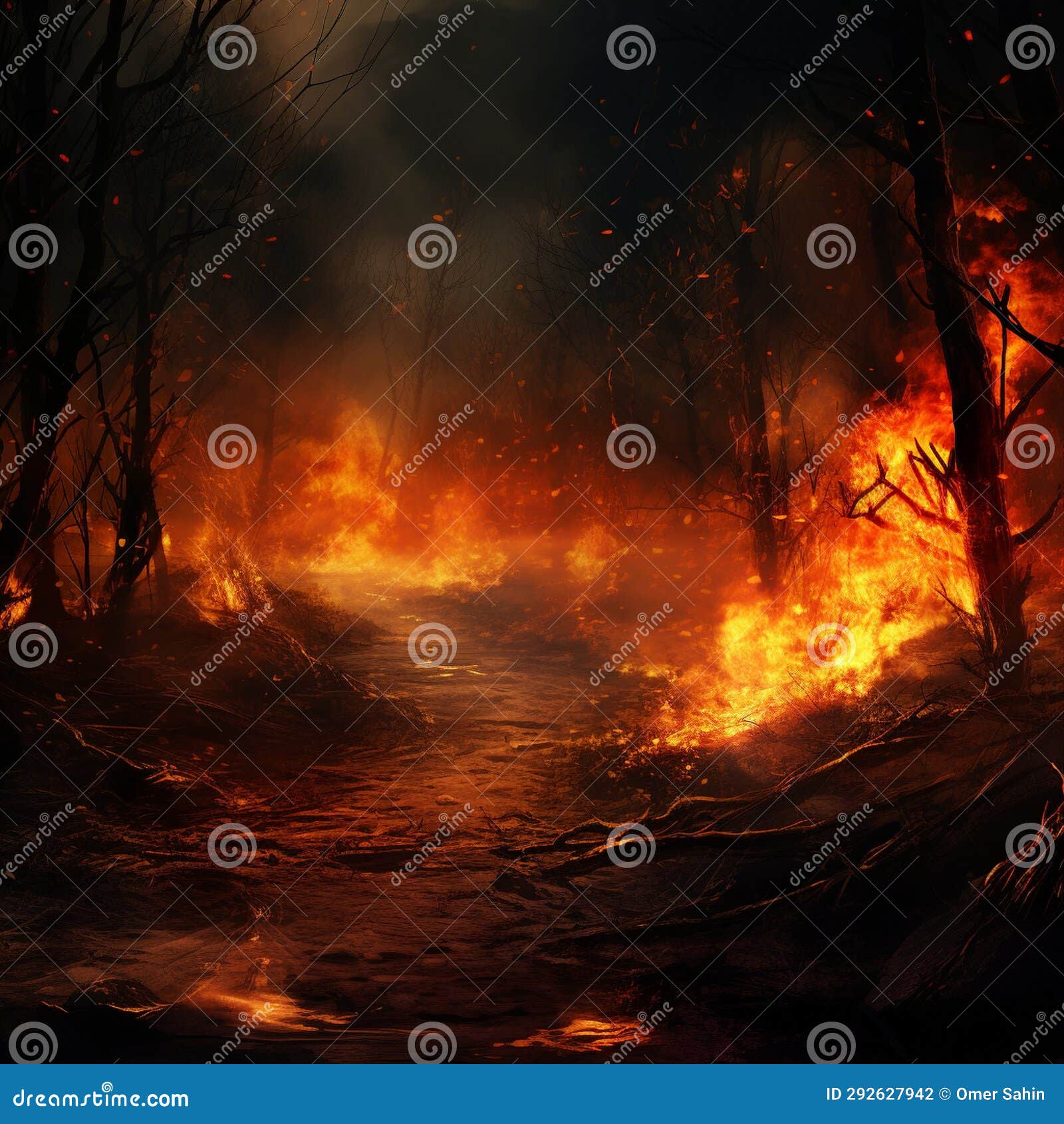 Fiery Embers stock illustration. Illustration of striking - 292627942