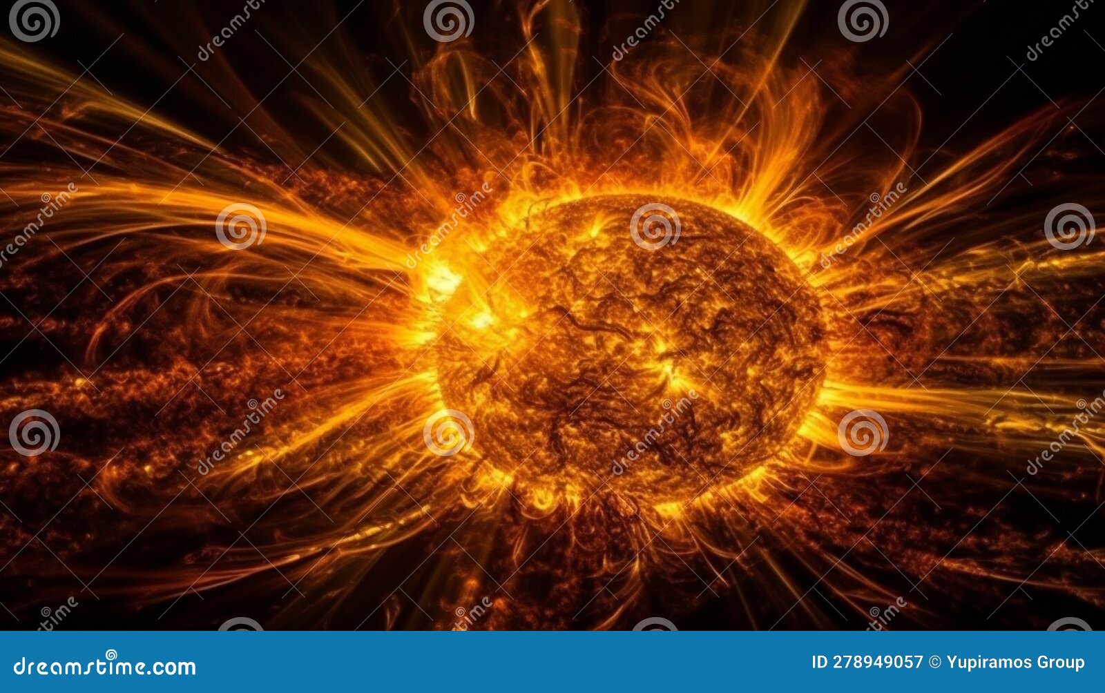 Fiery Explosion Ignites Abstract Galaxy in Vibrant Multi Colored ...