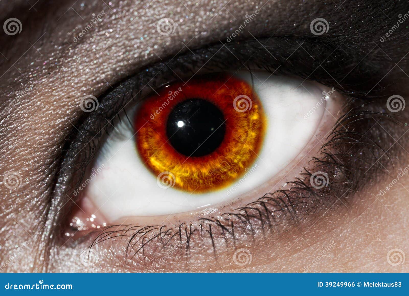 Fiery eye stock photo. Image of gothic, closeup, human - 39249966