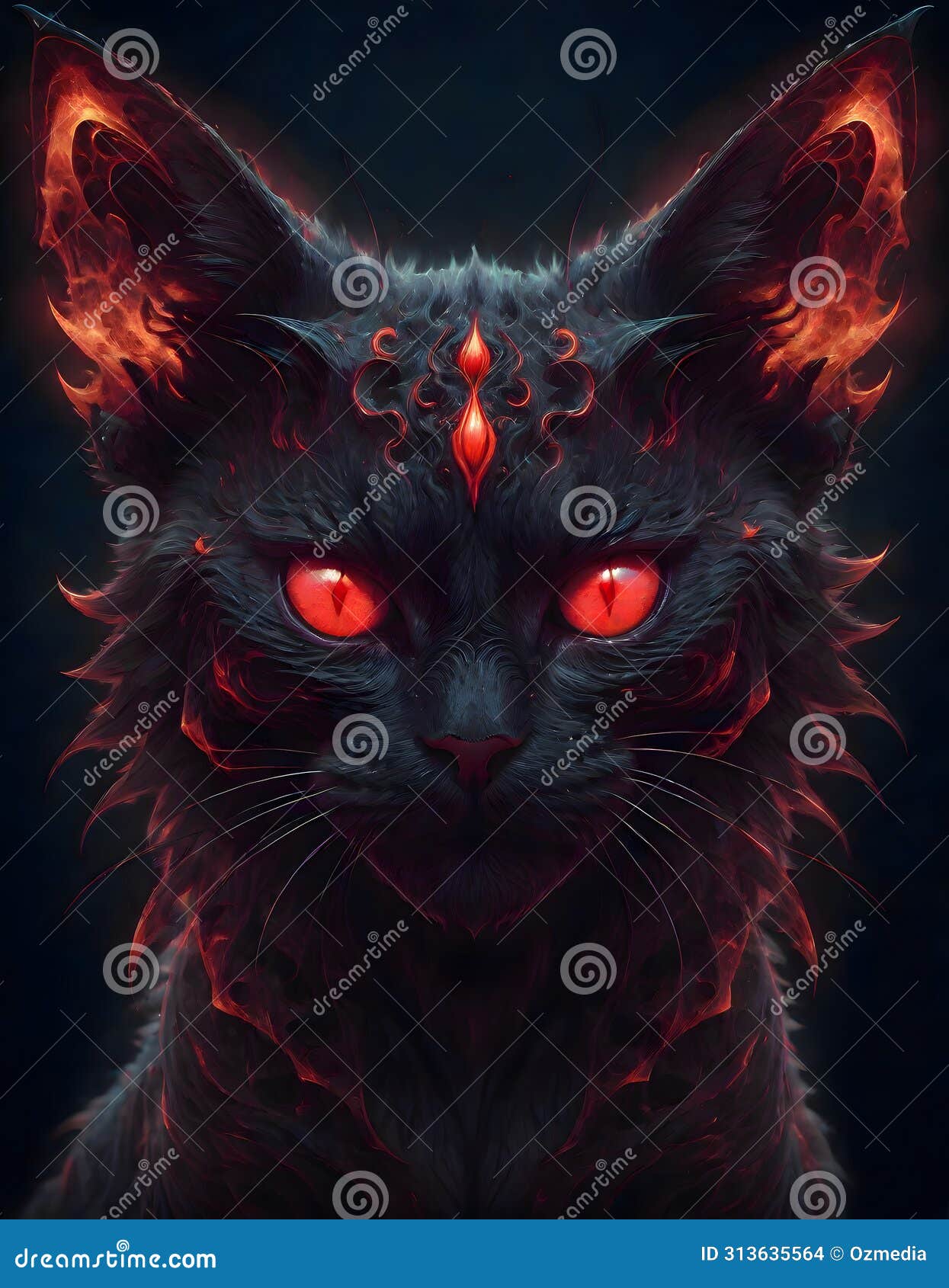 Fiery Feline, an Extraordinary Exhibition of a Cat Engulfed in Flames ...