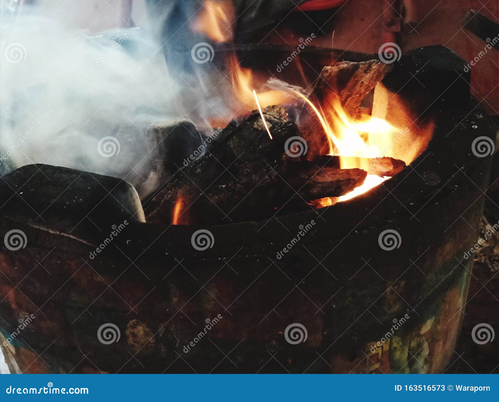 A Fiery Fire Will Burn Everything. Stock Image - Image of fire, burn ...
