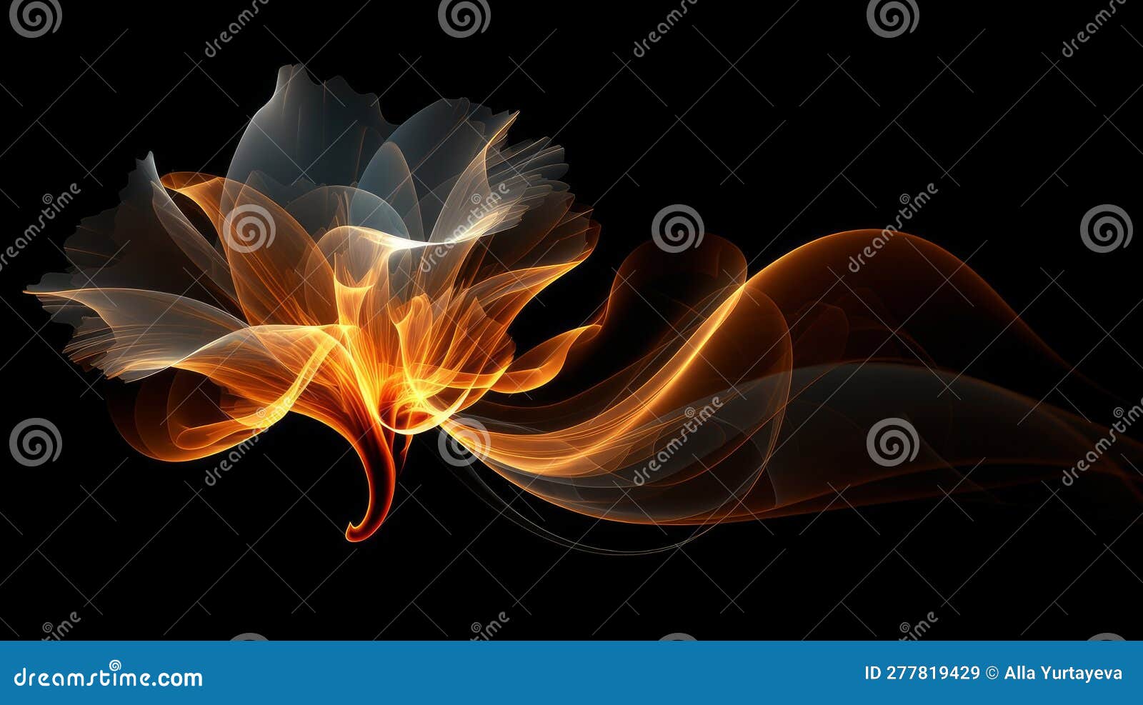 Fiery Flower Stock Image | CartoonDealer.com #2108755