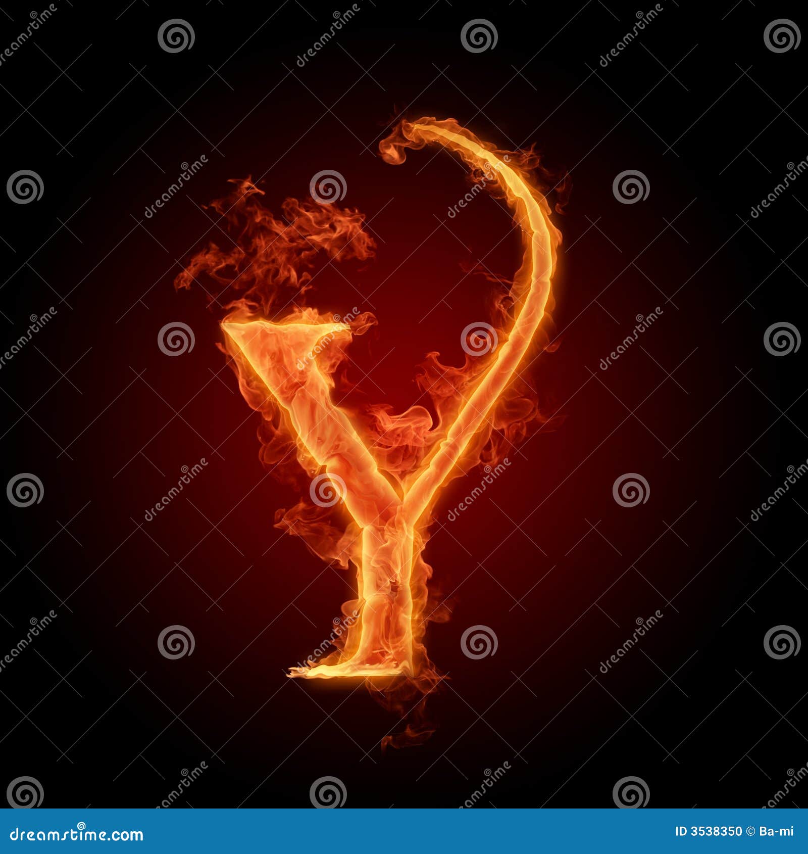 Fiery font stock illustration. Illustration of passion - 3538350