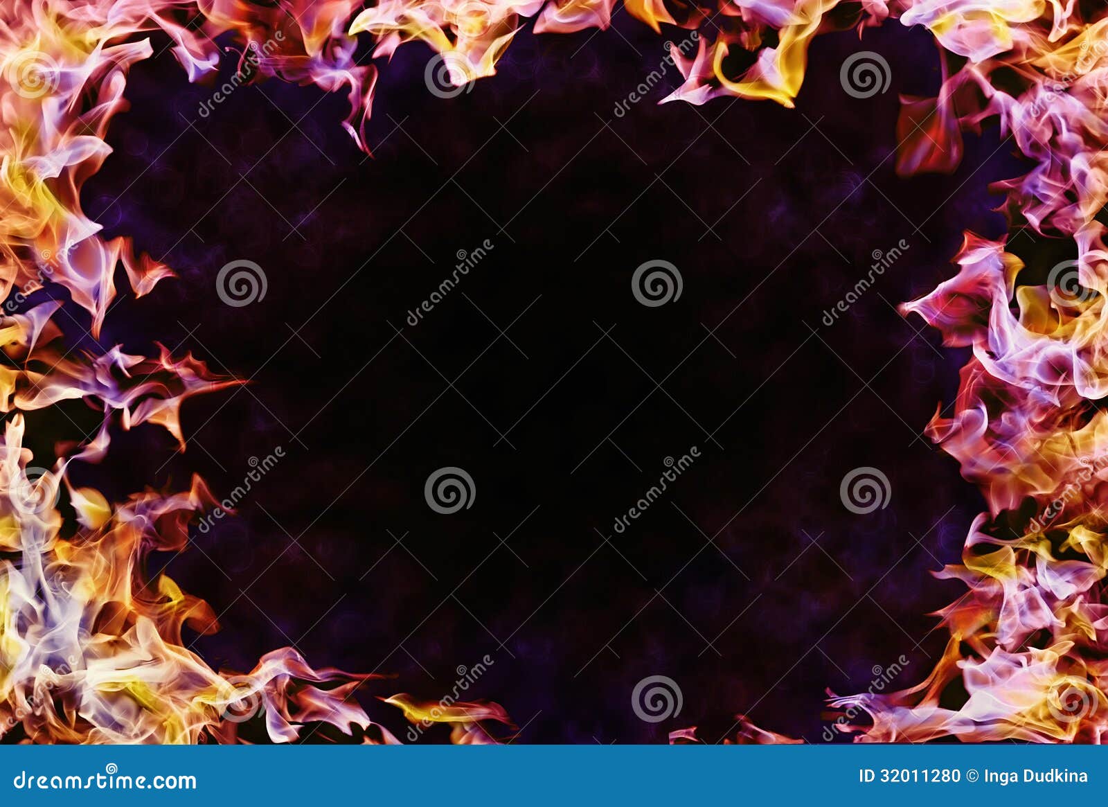 Fiery frame, ellipse stock illustration. Illustration of curve - 32011280
