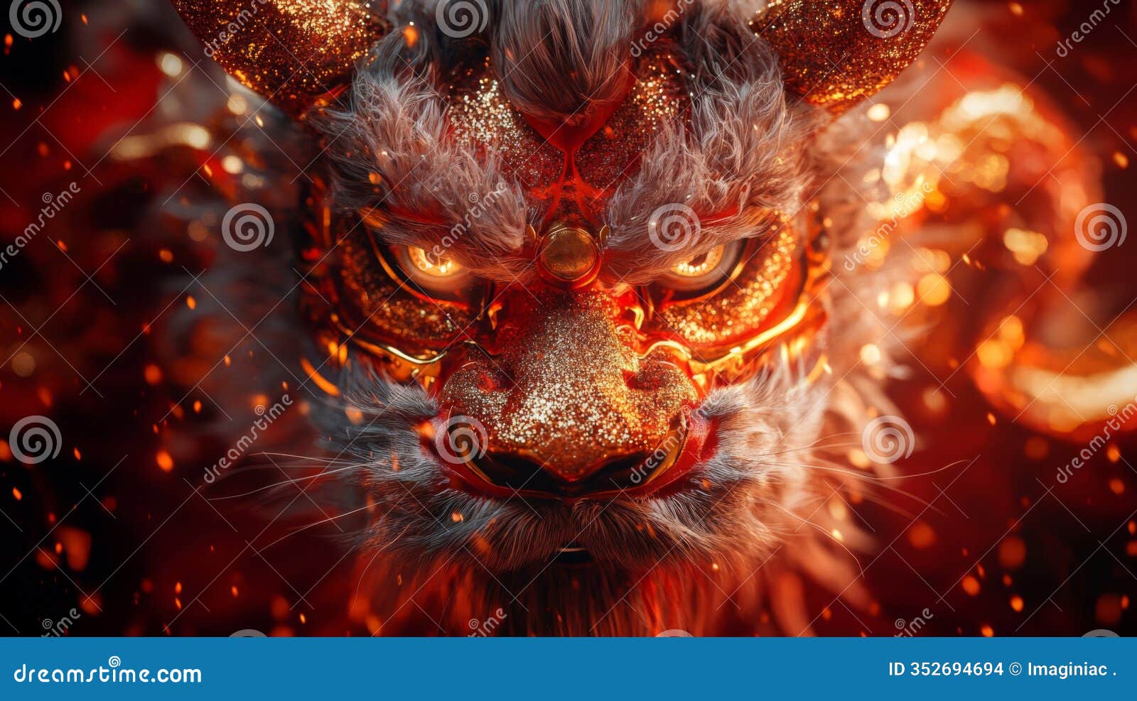 Lion Mask Dance Chinese Culture Cartoon Background Wallpaper-01 Vector ...