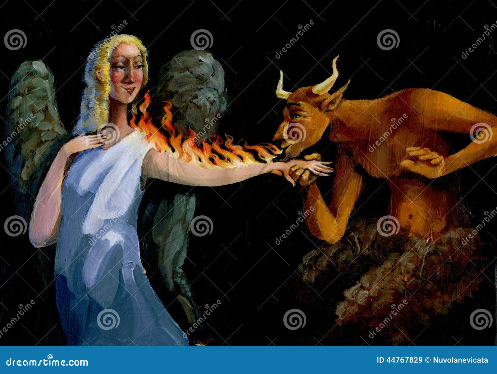 A Fiery Hell Of An Angel Kisses Royalty-Free Stock Photography ...