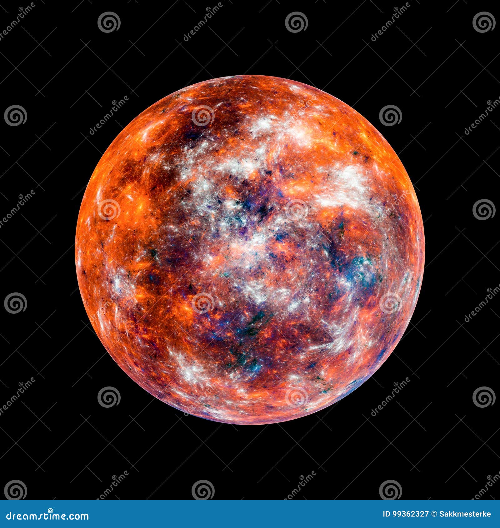 Fiery Hot Exoplanet High Resolution Texture Stock Illustration ...