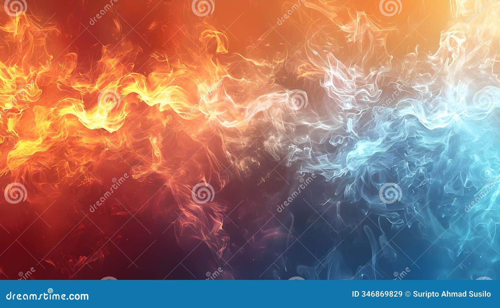 Fiery Ice Abstract Background Illustration Stock Illustration ...