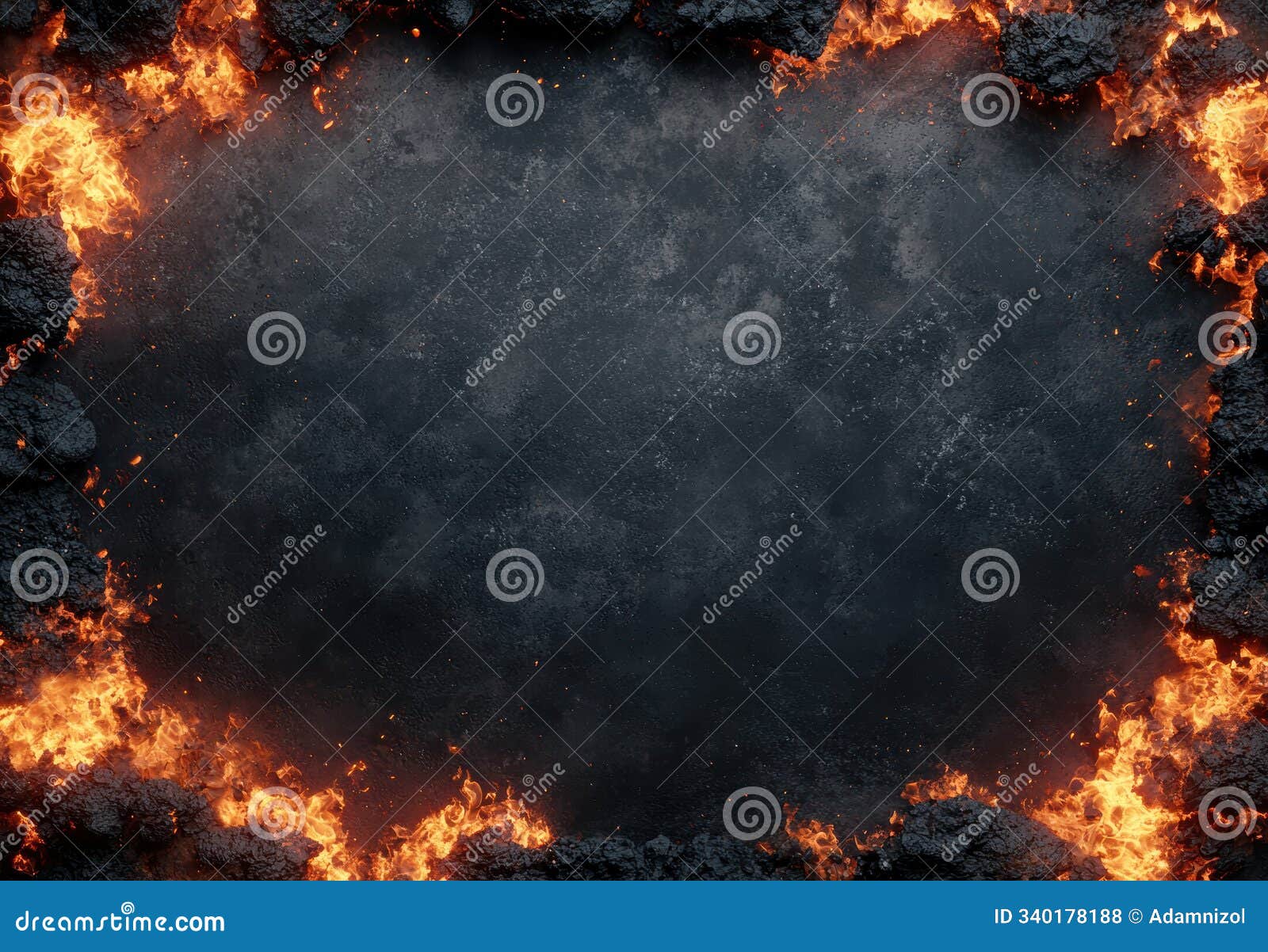 Fiery Inferno Amidst Darkness Background Royalty-Free Stock Photography ...