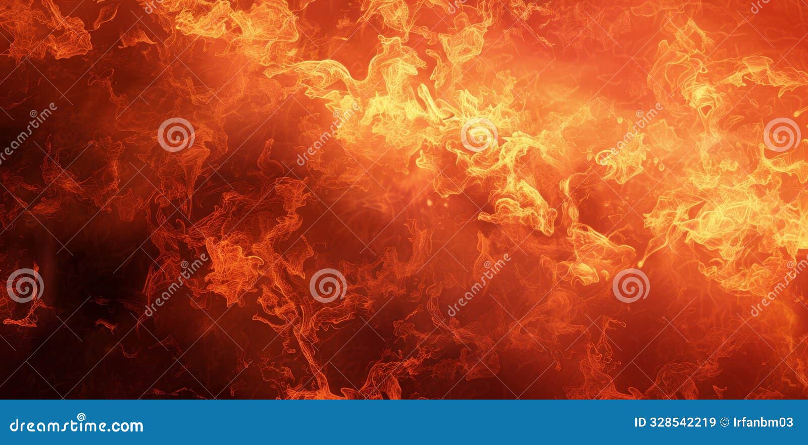 Fiery Inferno. Illustration of High Detailed Fire Texture on Plain ...